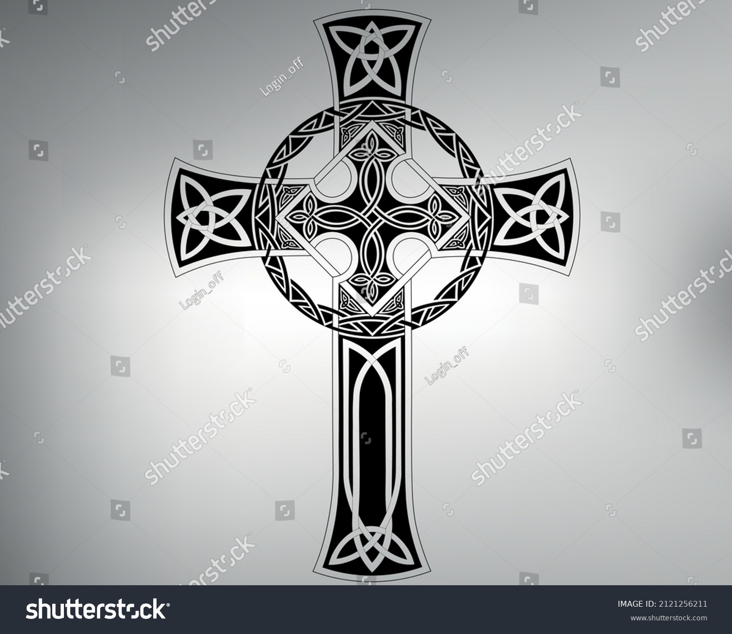 Cross Tattoo Sketch Vector Drawing Cross Stock Vector (Royalty Free ...