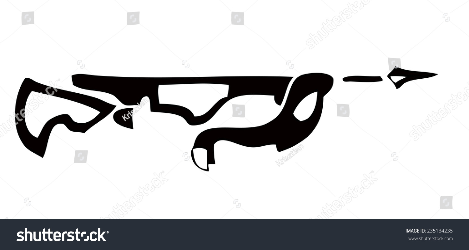 Crossbow Silhouette Side View Vector Illustration: vetor stock (livre ...