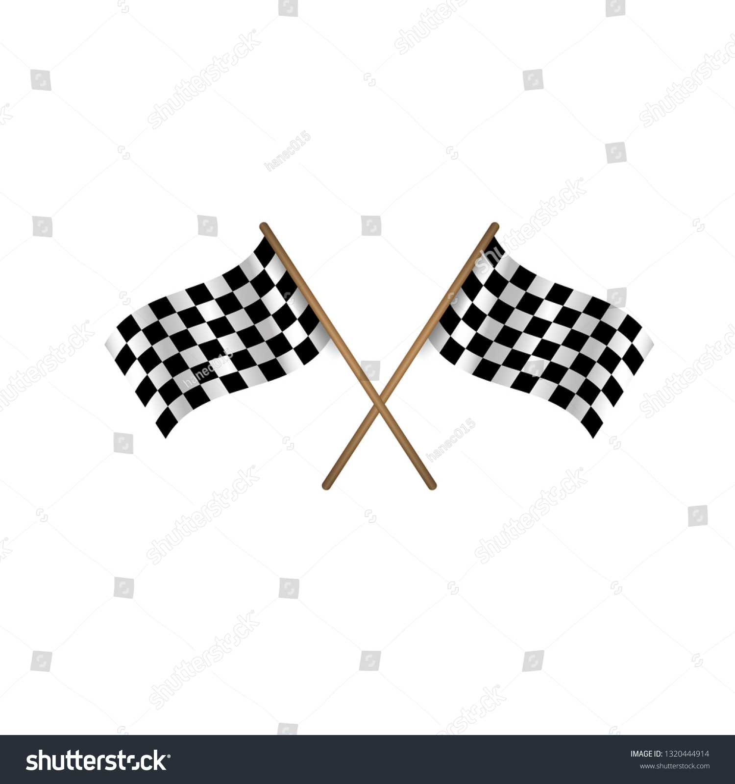 Crossed Black White Checkered Flagsfinish Symbol Stock Vector (Royalty ... Crossed Black White Checkered Flagsfinish Symbol Stock Vector (Royalty ...