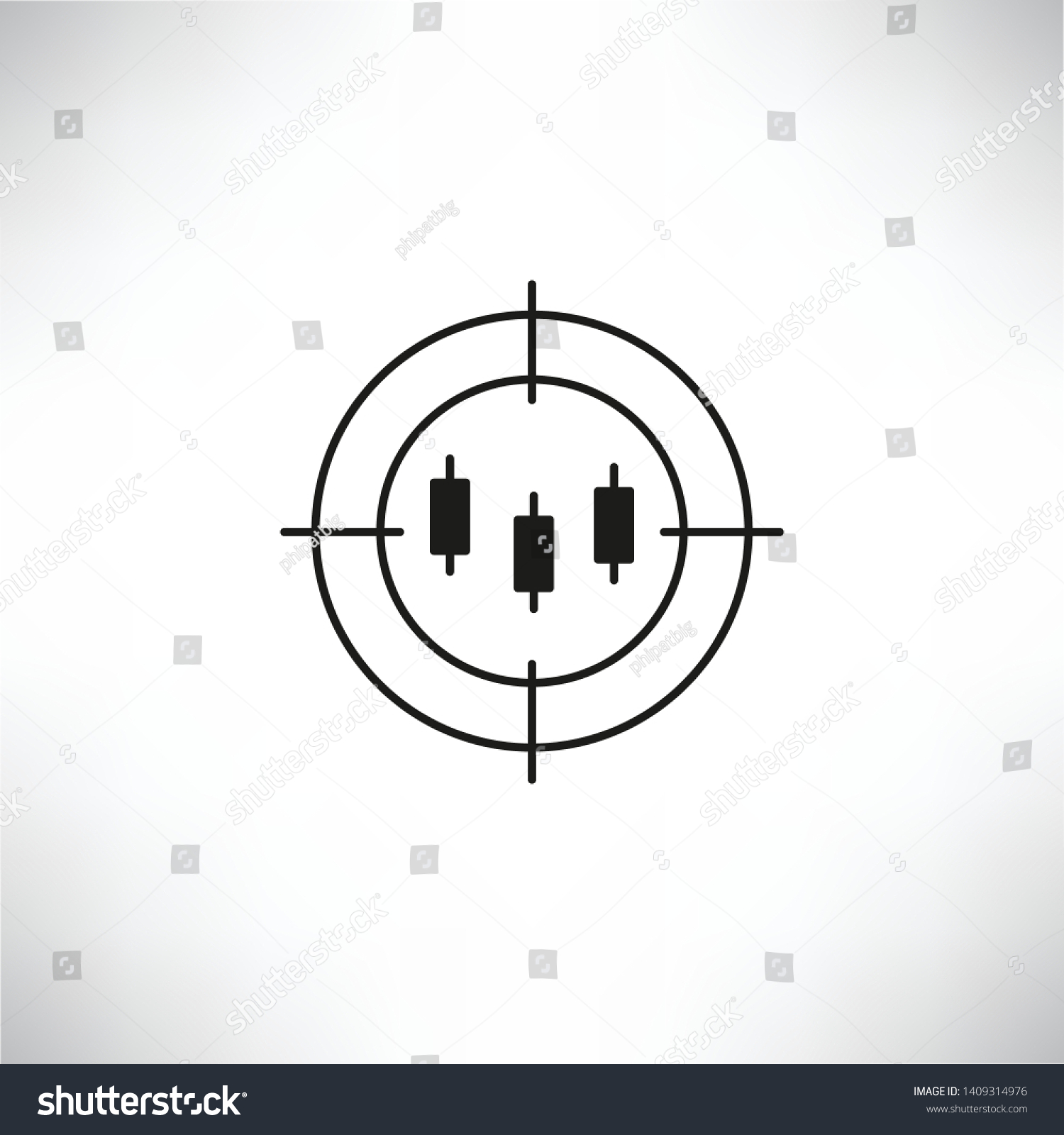 Crosshair Data Chart Data Tracking Concept Stock Vector (Royalty Free ...