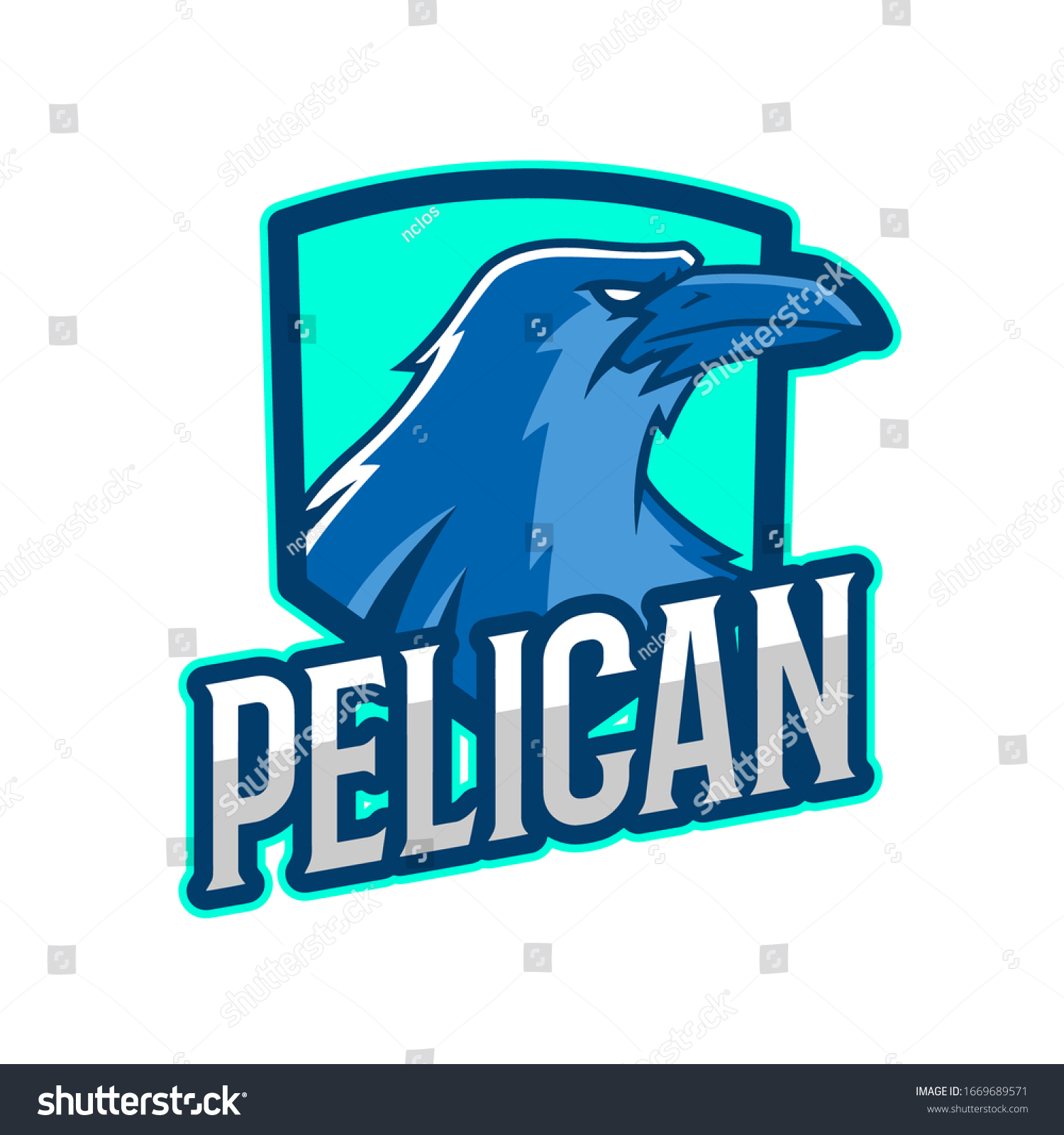 Crow Gamming Esport Logo Template Stock Vector (Royalty Free ...