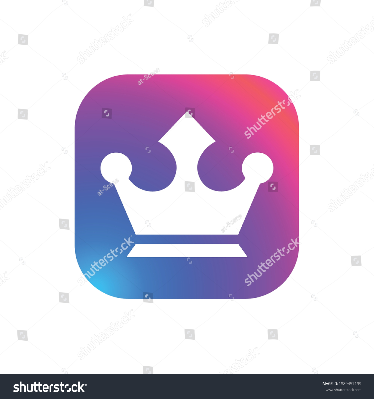 Crown App Icon Button Stock Vector (Royalty Free) 1889457199 | Shutterstock