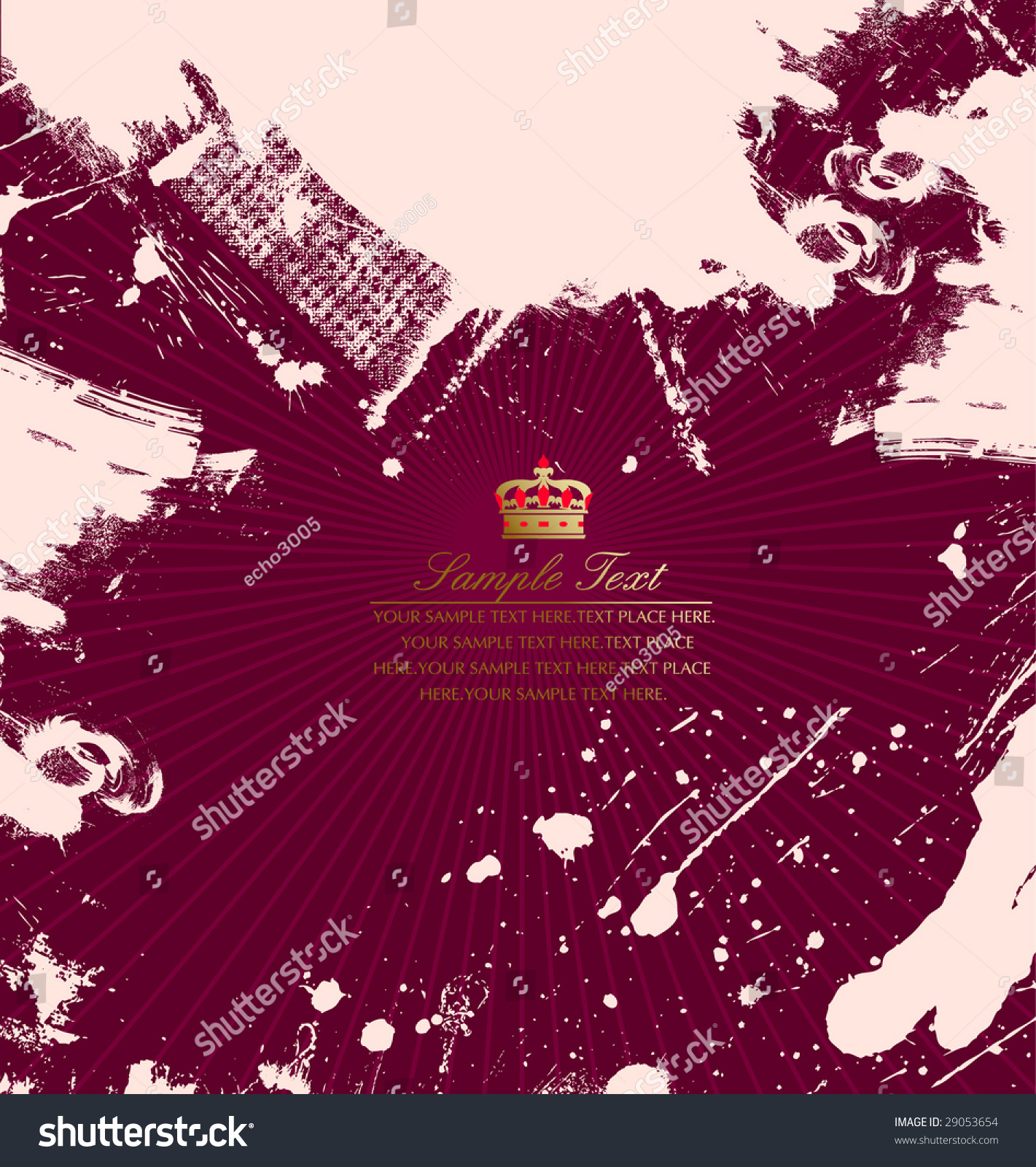 Crown Background Stock Vector (Royalty Free) 29053654