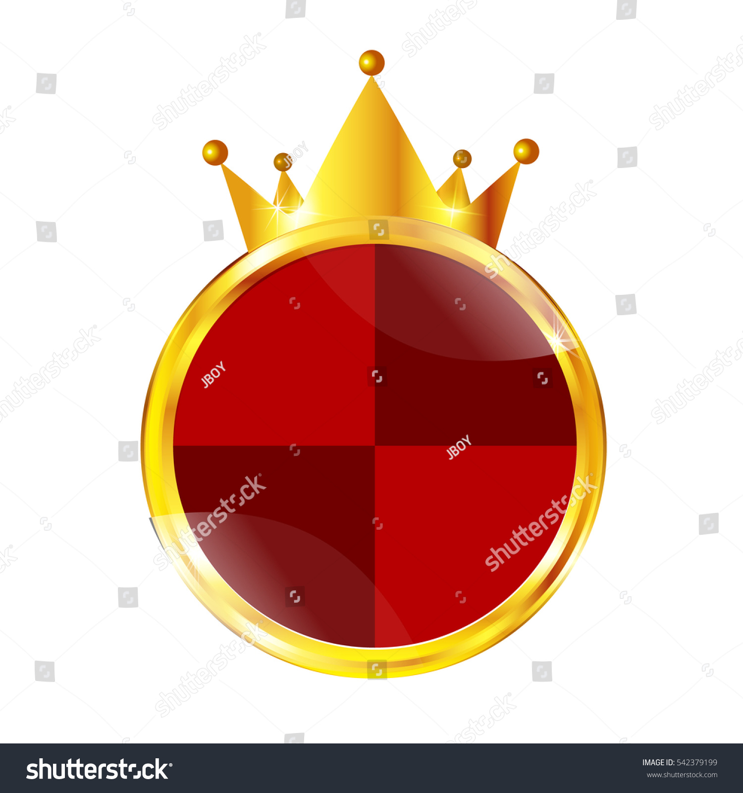 Crown Gold Frame Icon Stock Vector (Royalty Free) 542379199 | Shutterstock