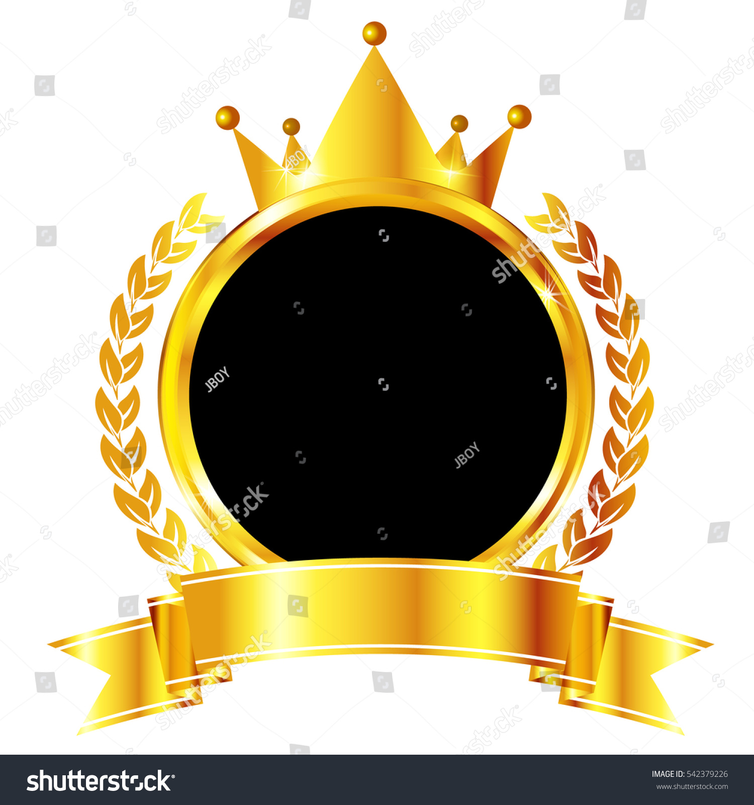 Crown Gold Frame Icon Stock Vector (Royalty Free) 542379226 | Shutterstock