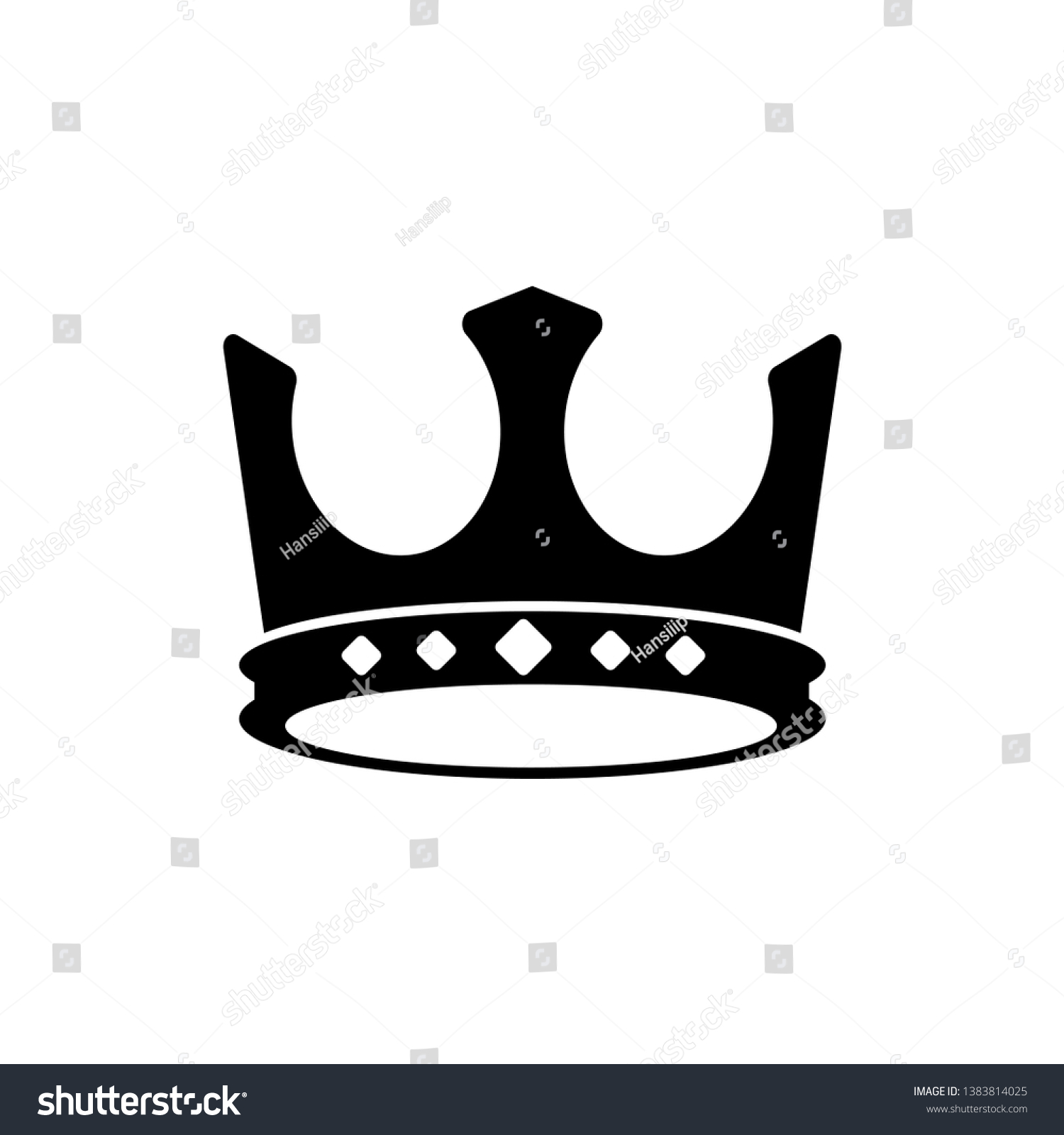 Crown Icon Mark Vector Illustration Vector Stock Vector (Royalty Free ...
