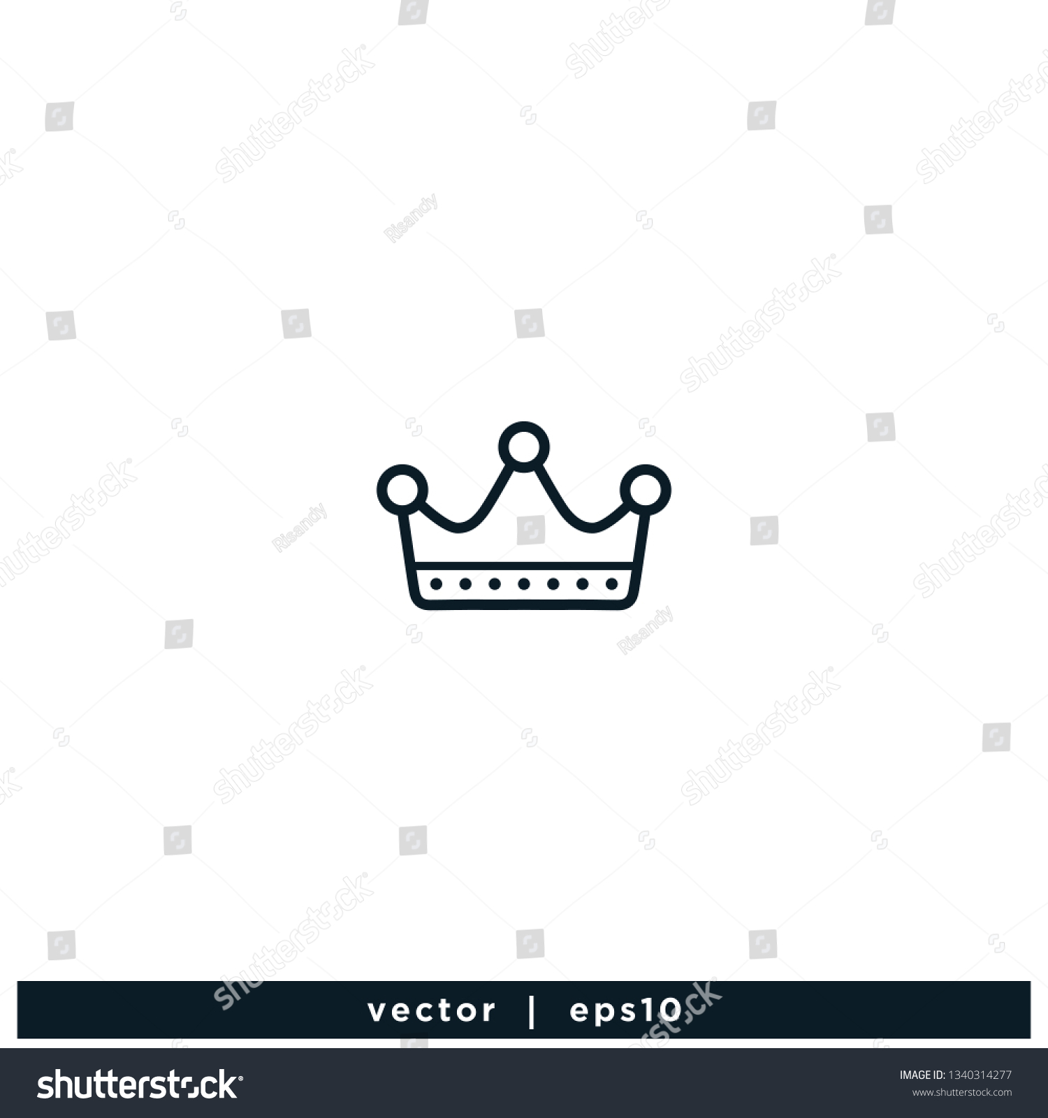 Crown Icon Symbol Stock Vector (Royalty Free) 1340314277 | Shutterstock