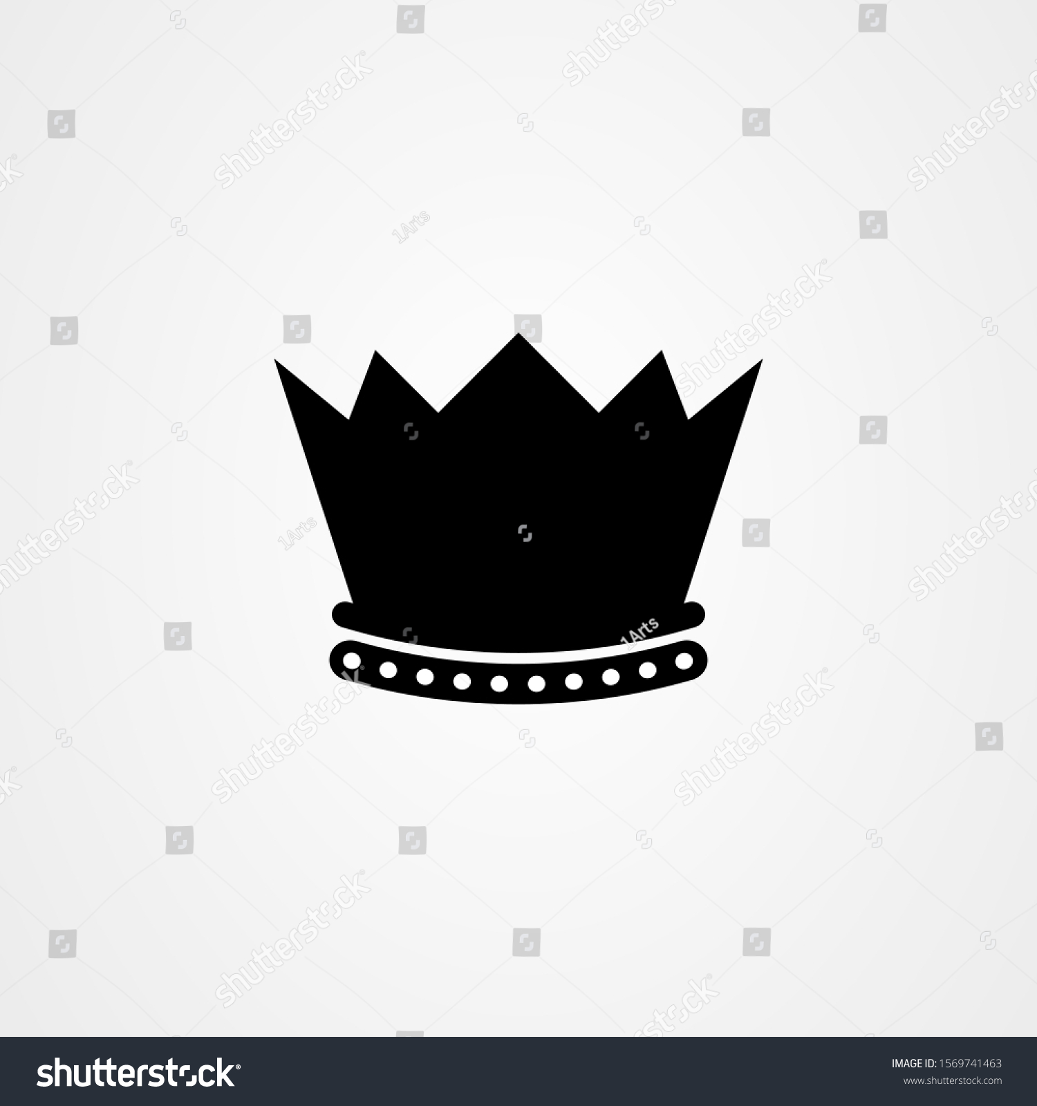 Crown Icon Symbol Vector Design Stock Vector (Royalty Free) 1569741463 ...