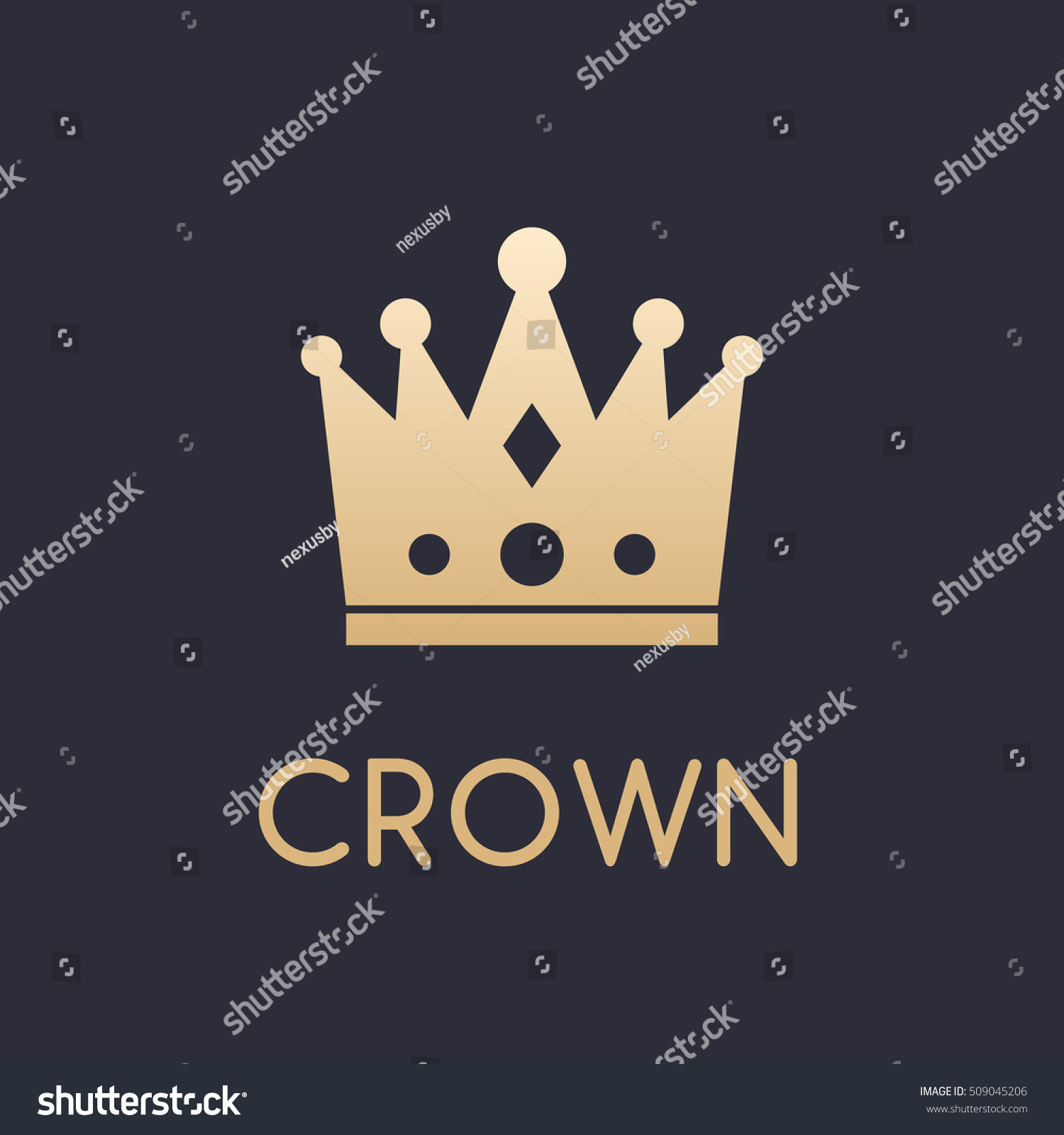 Crown Logo Element Royal Symbol Icon Stock Vector (Royalty Free) 509045206