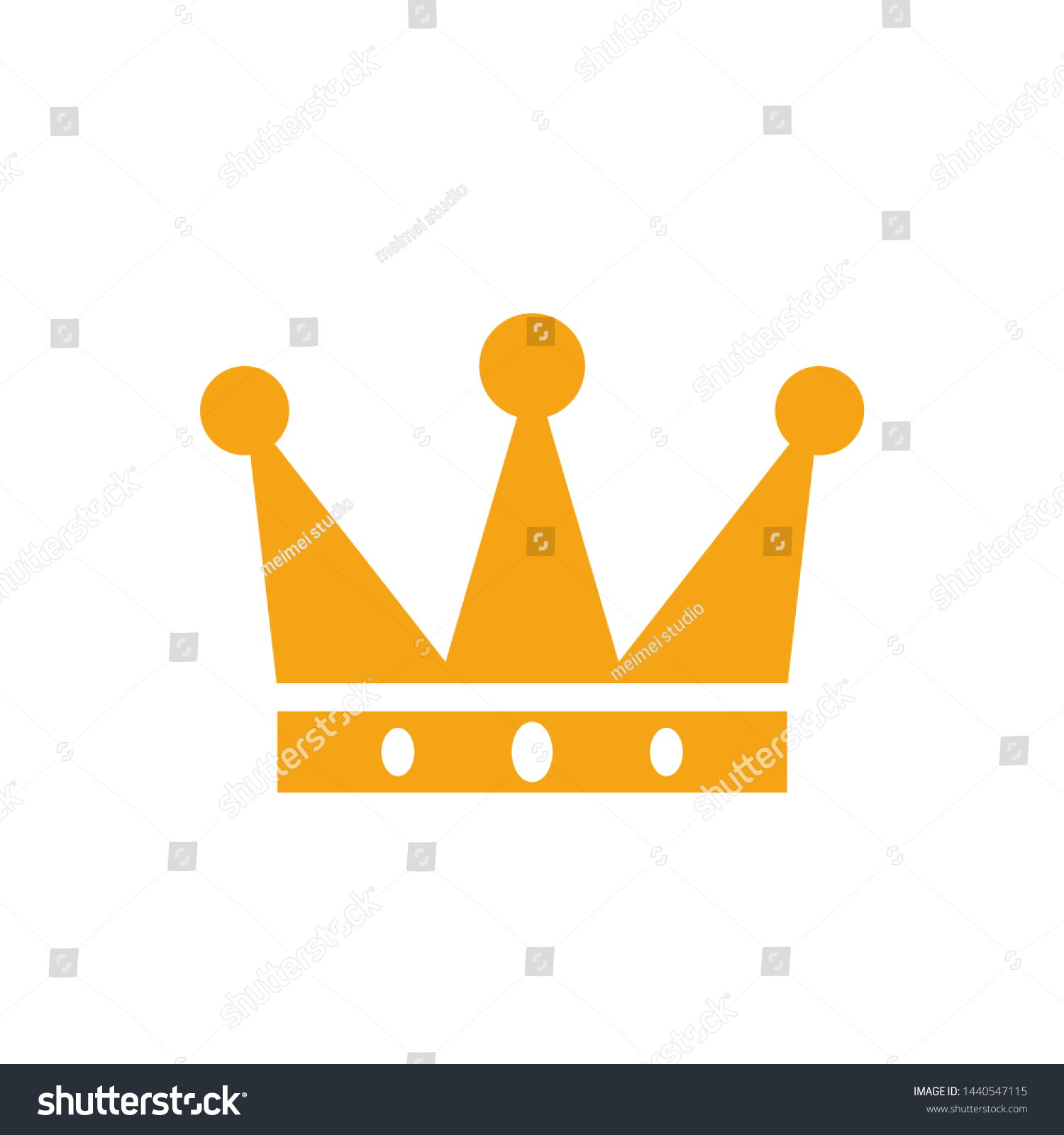 Crown Symbol Icon Vector Illustration Stock Vector (Royalty Free ...