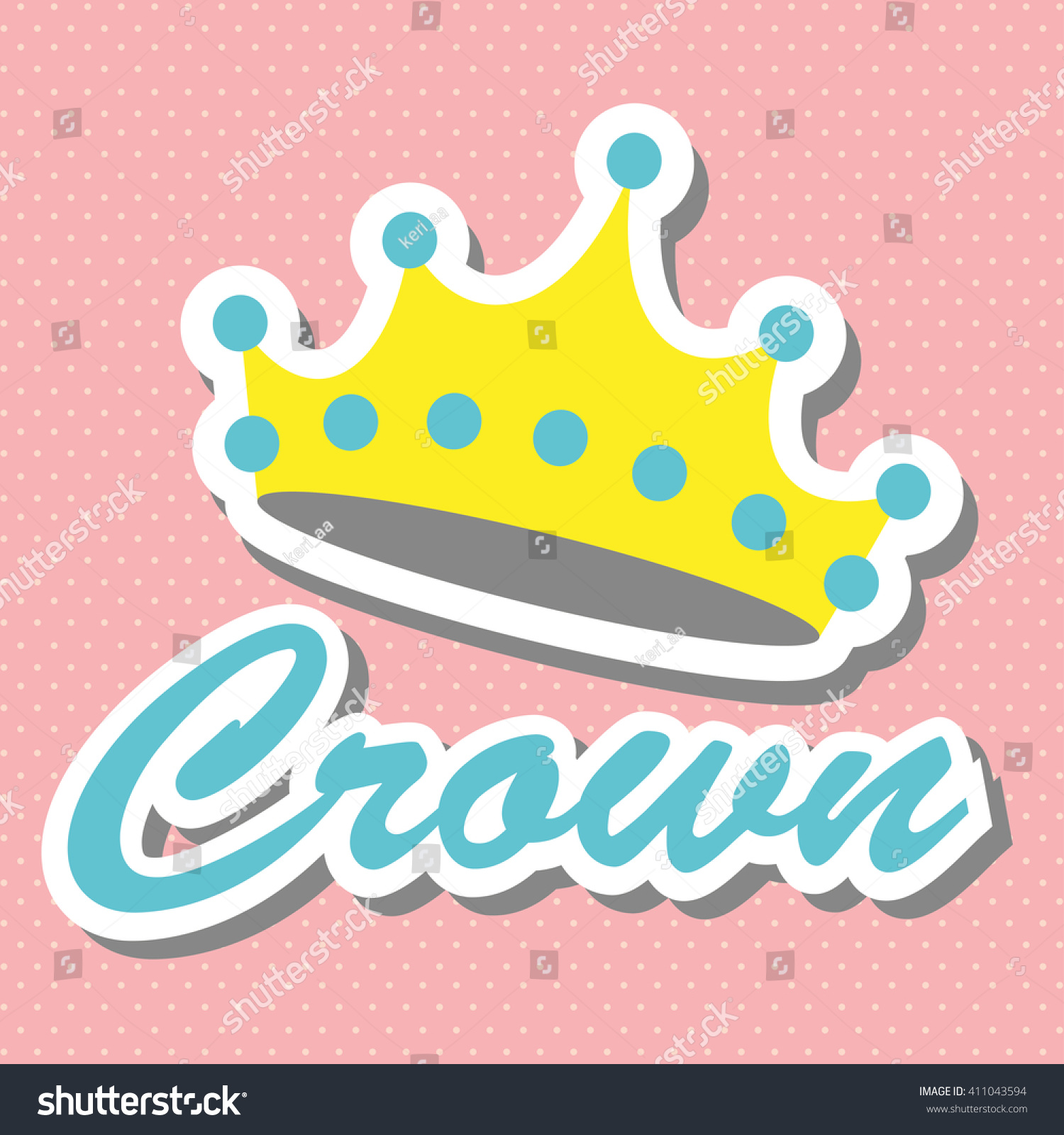 Crown Vector Illustration Stock Vector (Royalty Free) 411043594 ...