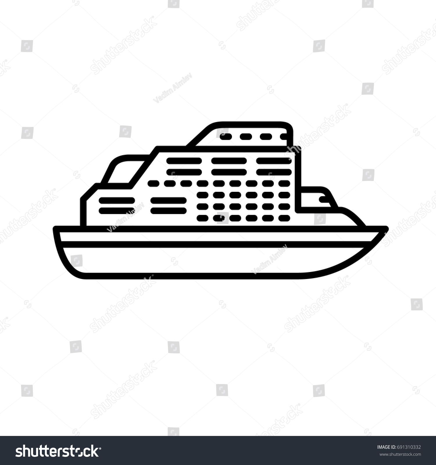 Cruiser Icon: vector de stock (libre de regalías) 691310332 | Shutterstock