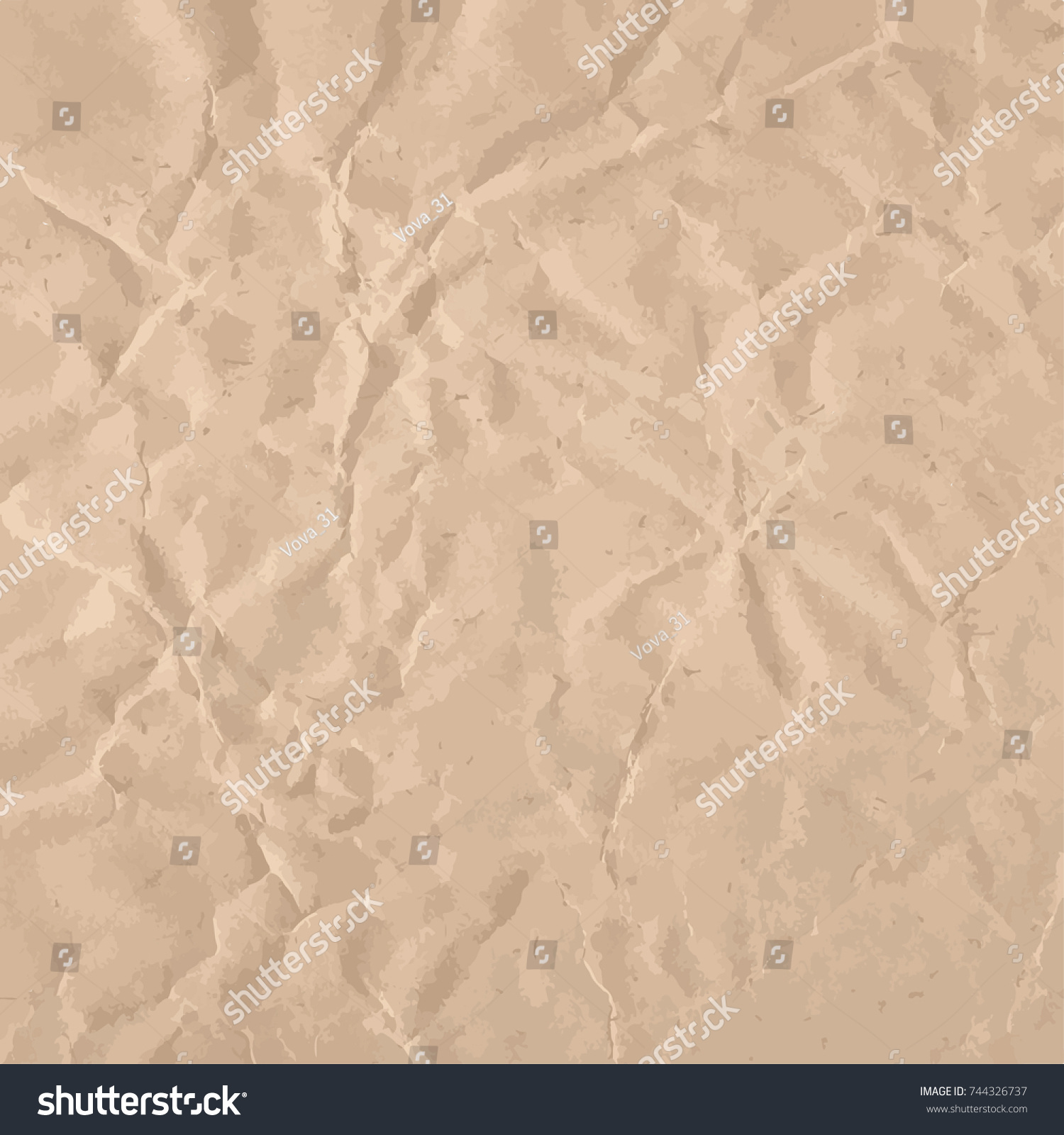 Crushed Paper Texture Stock Vector (Royalty Free) 744326737