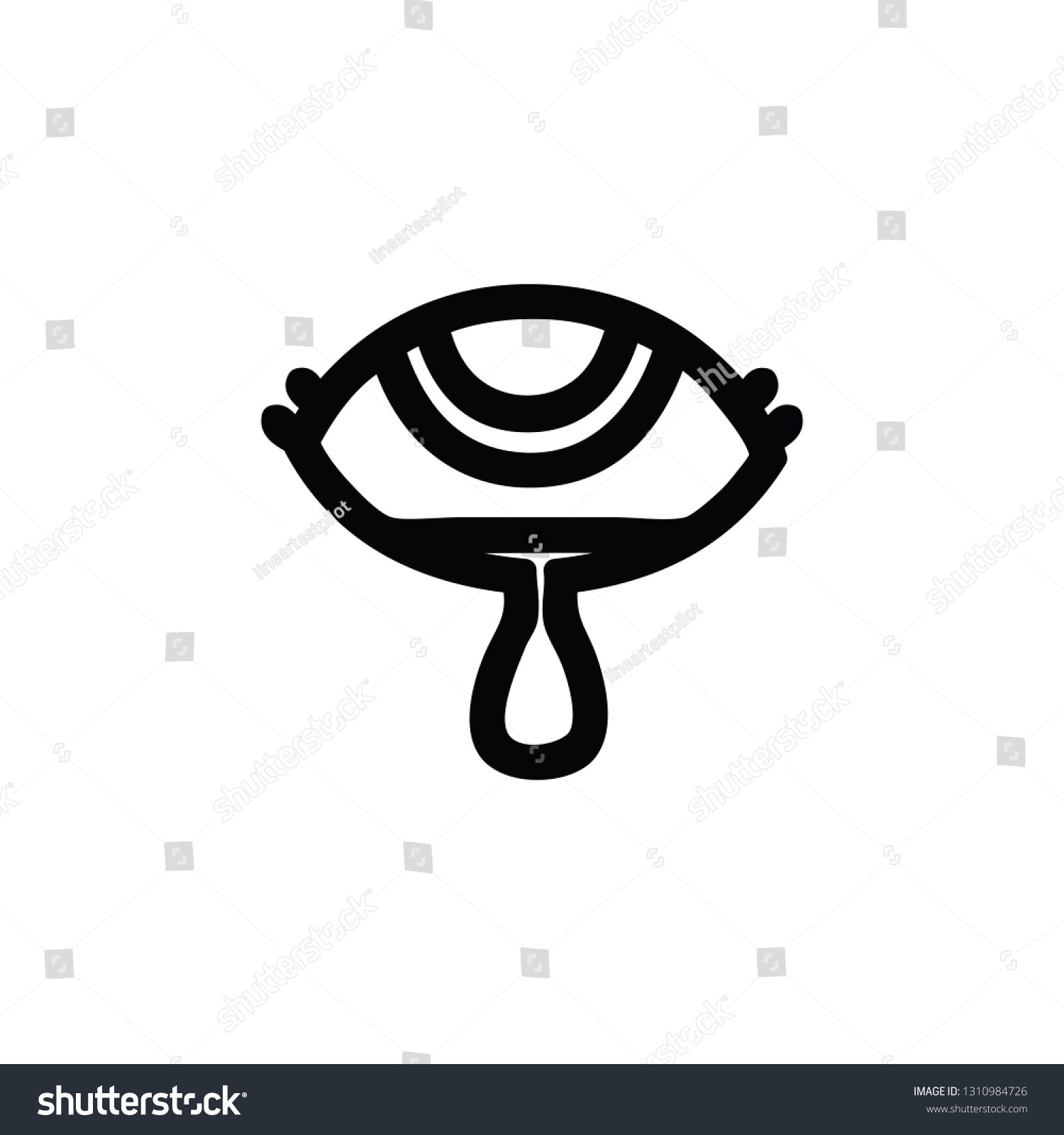 Crying Eye Icon Symbol Stock Vector (Royalty Free) 1310984726 ...