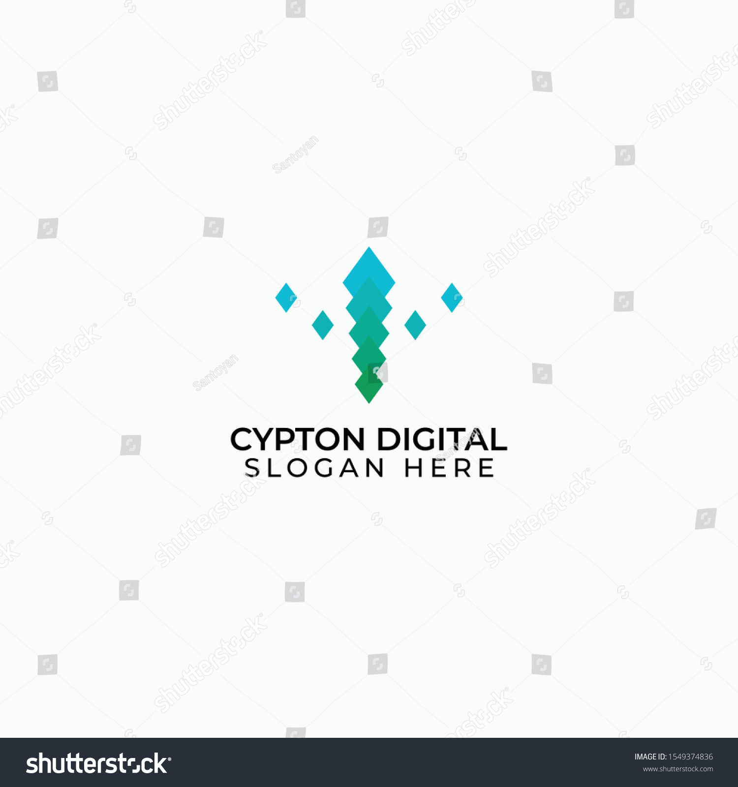 Crypton Technology Logo Vector Concept Unique Stock Vector (Royalty ...