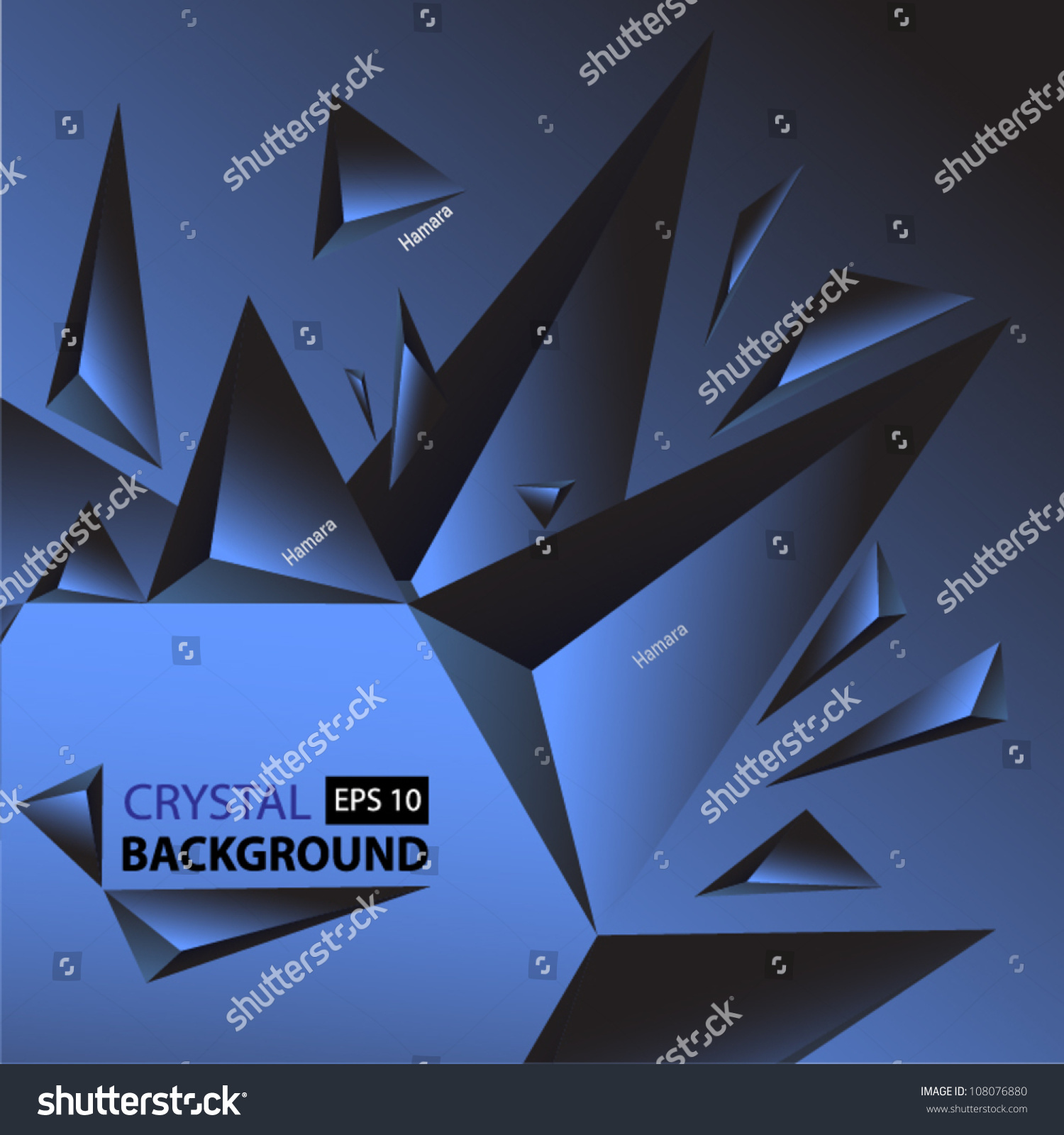 Crystal Blue Background Stock Vector (Royalty Free) 108076880 ...