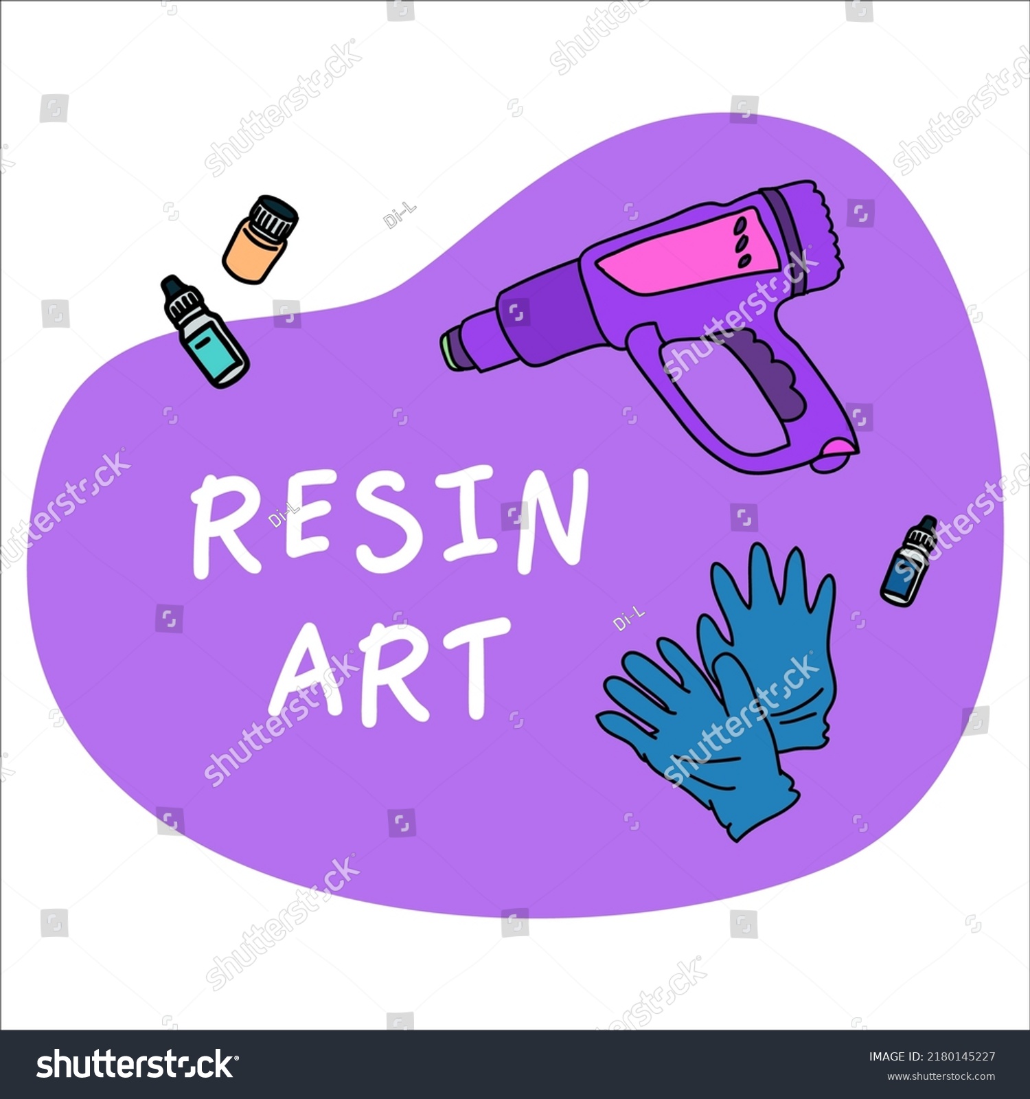 Crystal Clear Epoxy Resin Resin Professional Stock Vector (Royalty Free ...