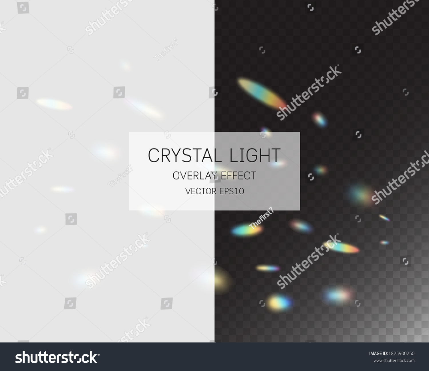 Crystal Light Overlay Effect Abstract Light Stock Vector (Royalty Free ...
