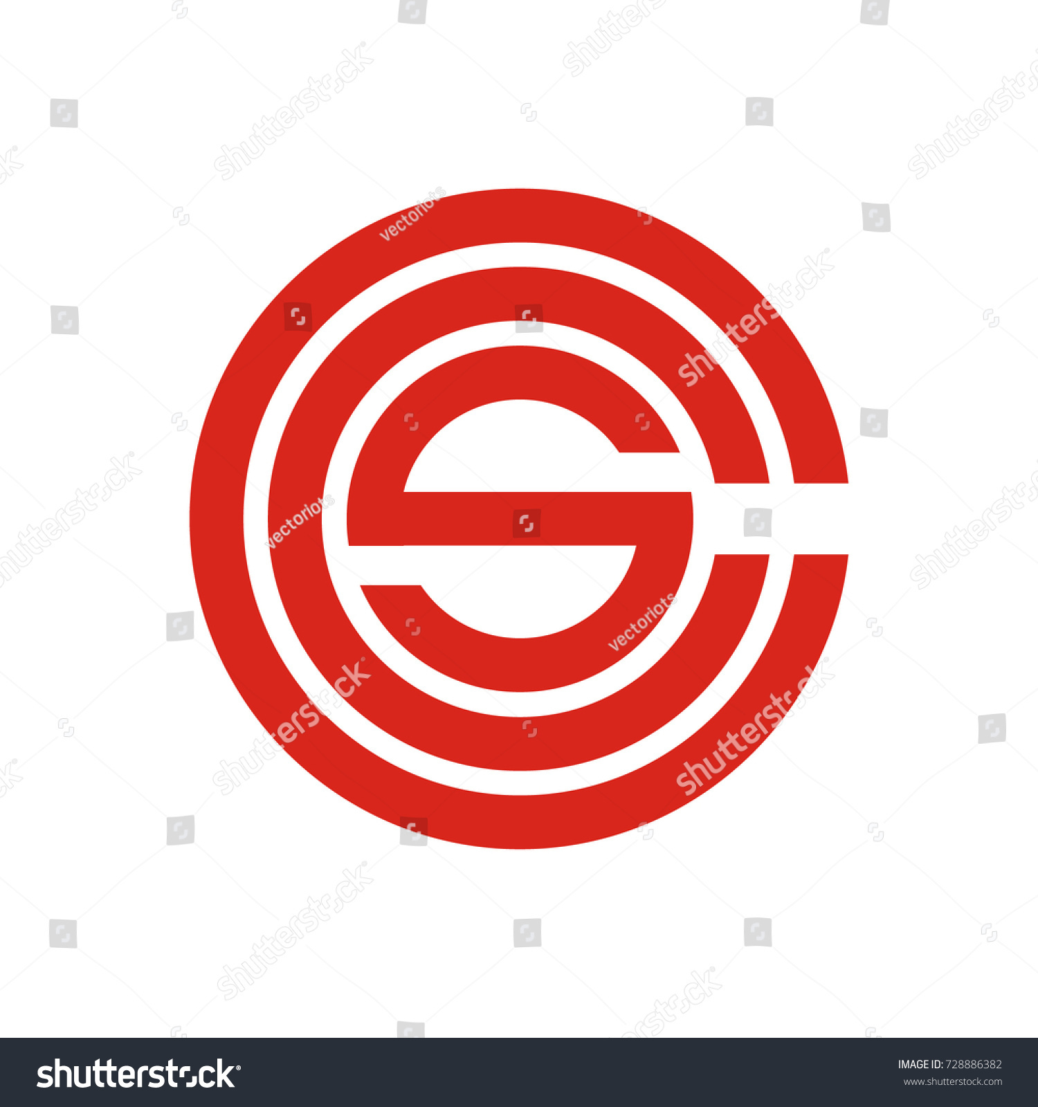 Cs Csc Logo Initial Letter Template Stock Vector (Royalty Free ...