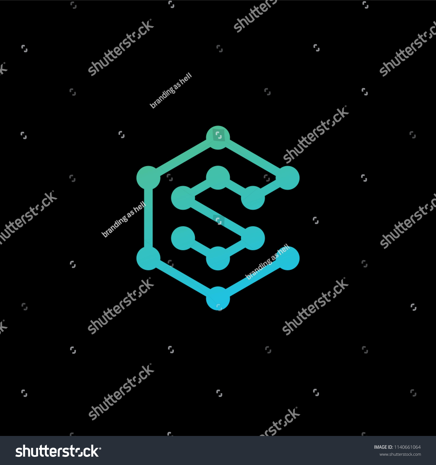 Cs Letter Sc Initial Logo Tech Stock Vector (Royalty Free) 1140661064 ...
