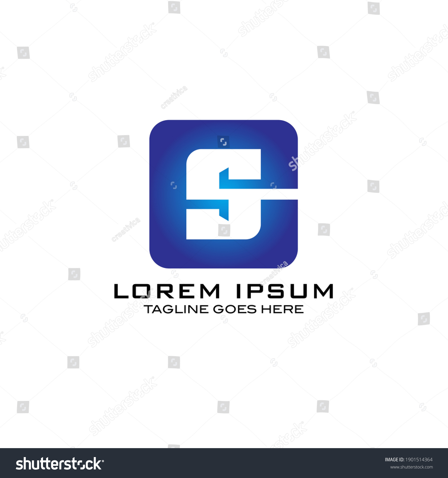 Cs Monogram Letter Based C Alphabet Stock Vector (Royalty Free ...