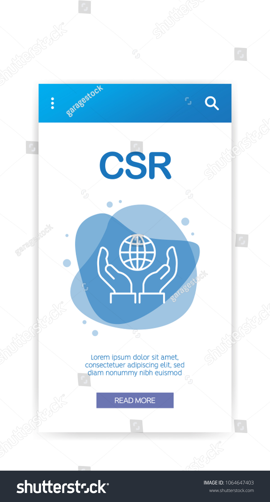 Csr Infographic Concept Stock Vector (Royalty Free) 1064647403 ...