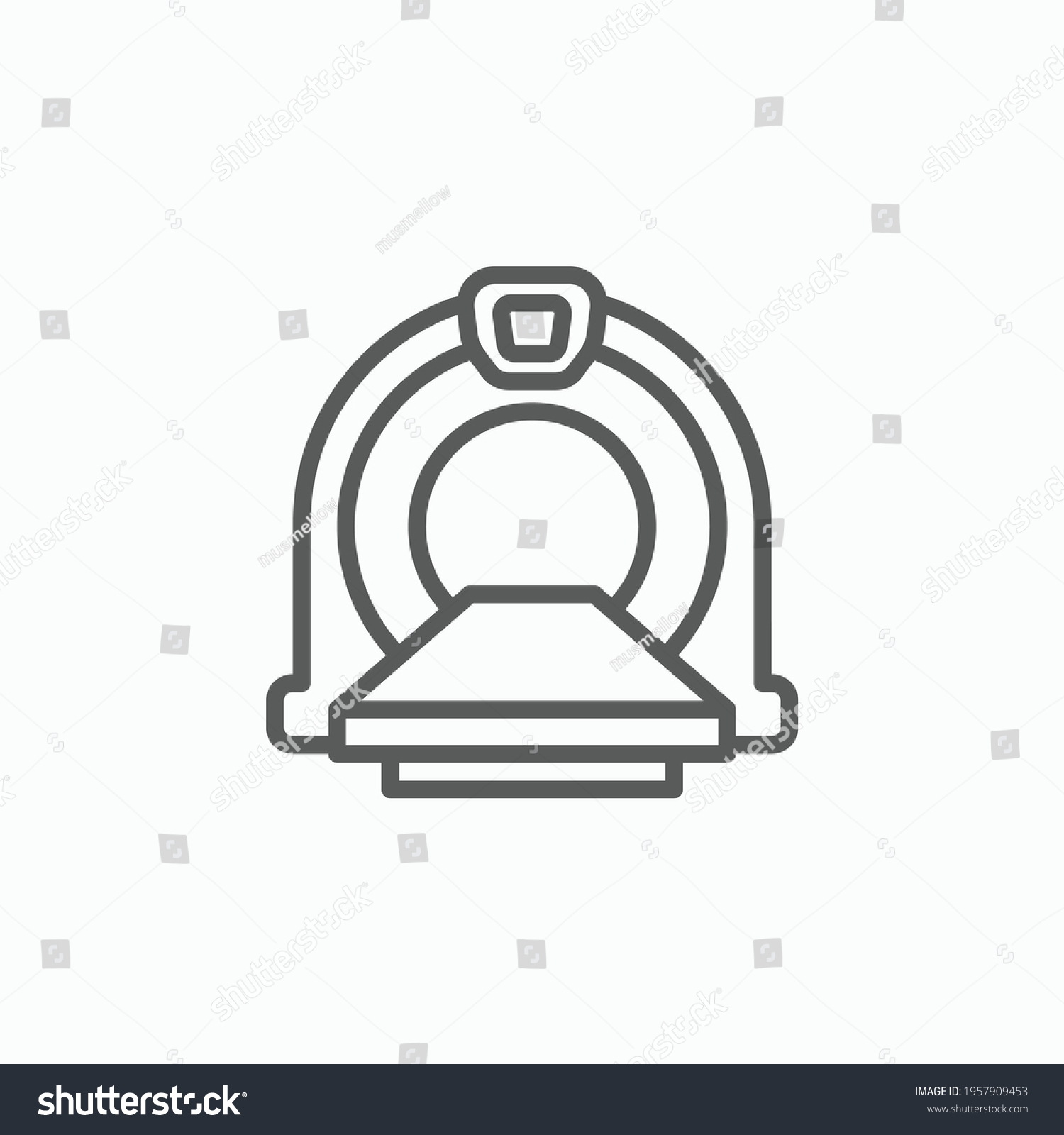 Ct Scan Icon Mri Scan Vector Stock Vector (Royalty Free) 1957909453 ...