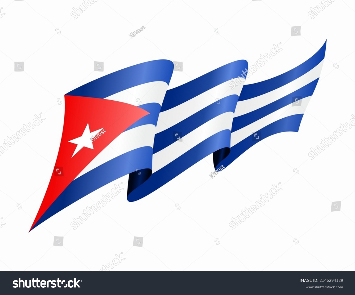 Cuban Flag Wavy Abstract Background Vector Stock Vector (Royalty Free ...