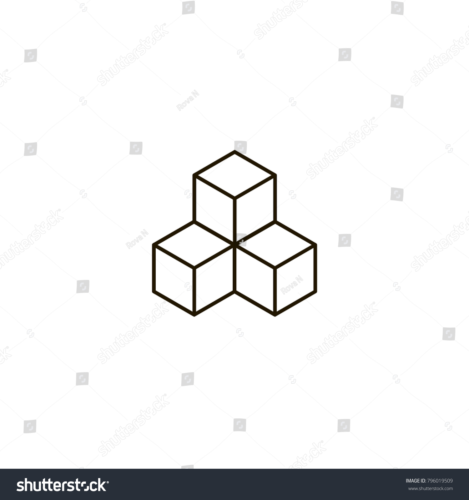 Cube Icon Sign Design Stock Vector (Royalty Free) 796019509 | Shutterstock