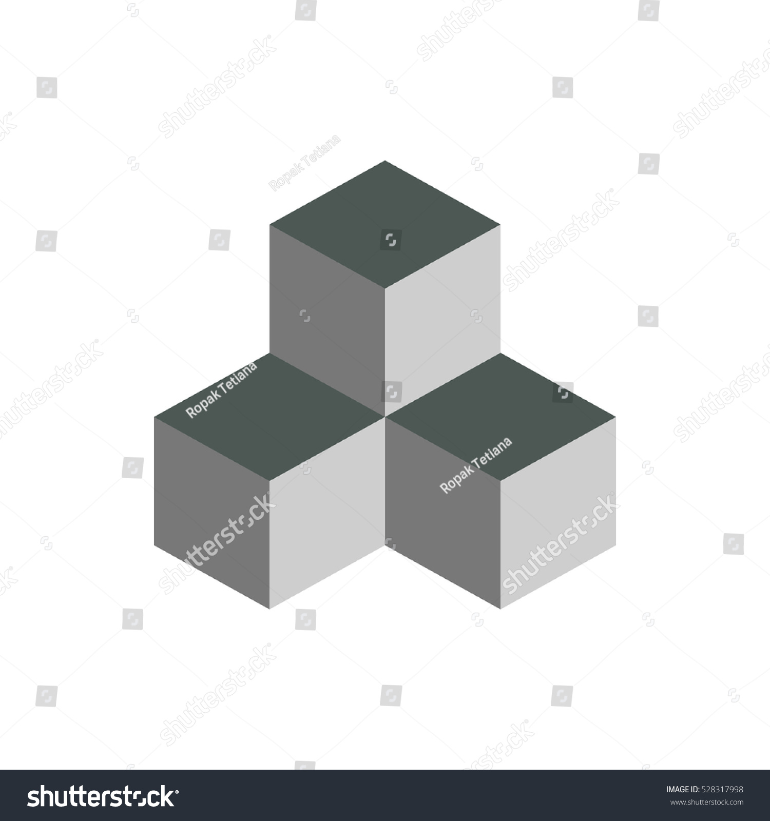 Cube Isometric Logo Concept 3d Vector: เวกเตอร์สต็อก (ปลอดค่าลิขสิทธิ์ ...