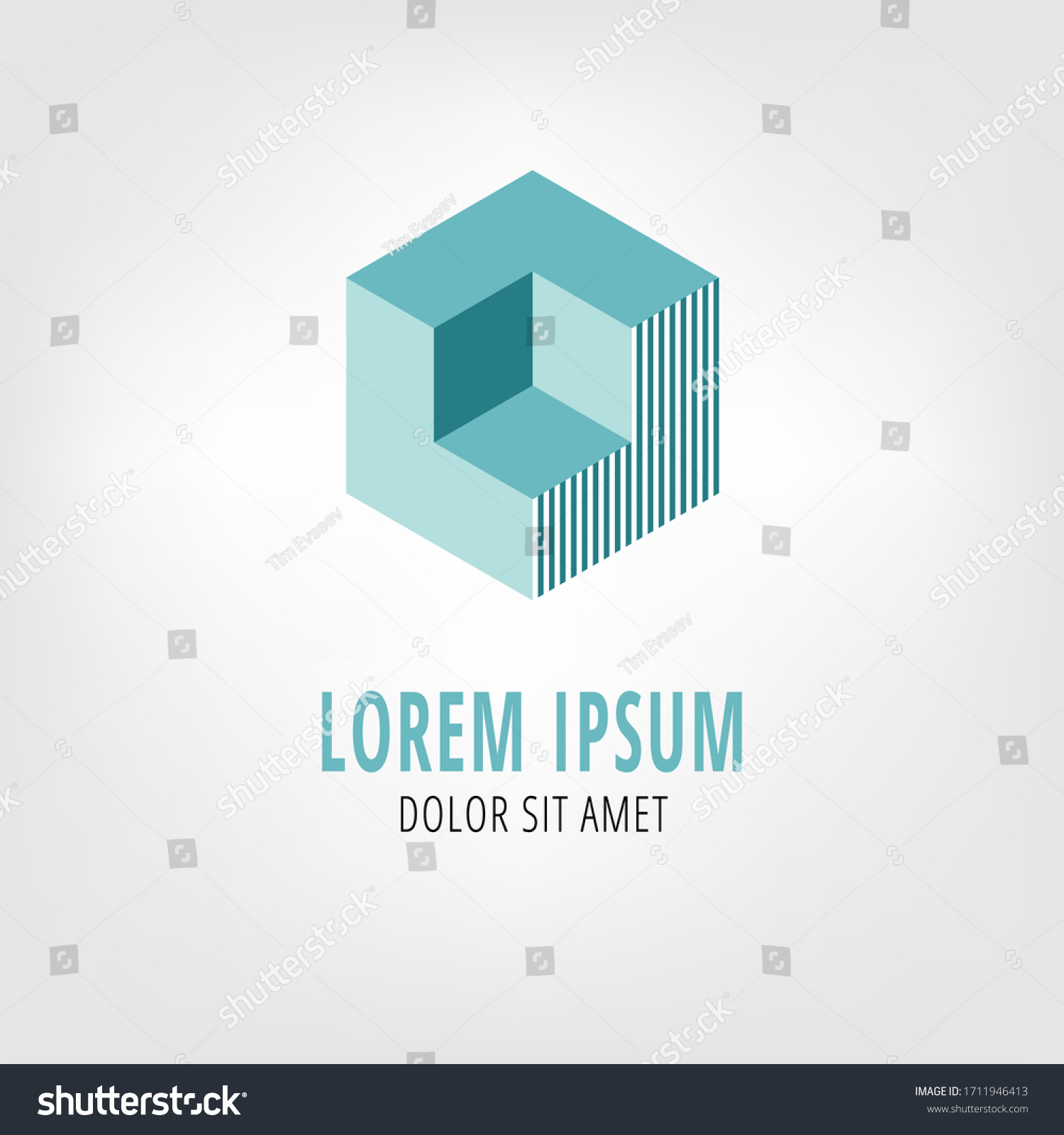 Cube Vector Logo Template Abstract Isometric Stock Vector (Royalty Free ...