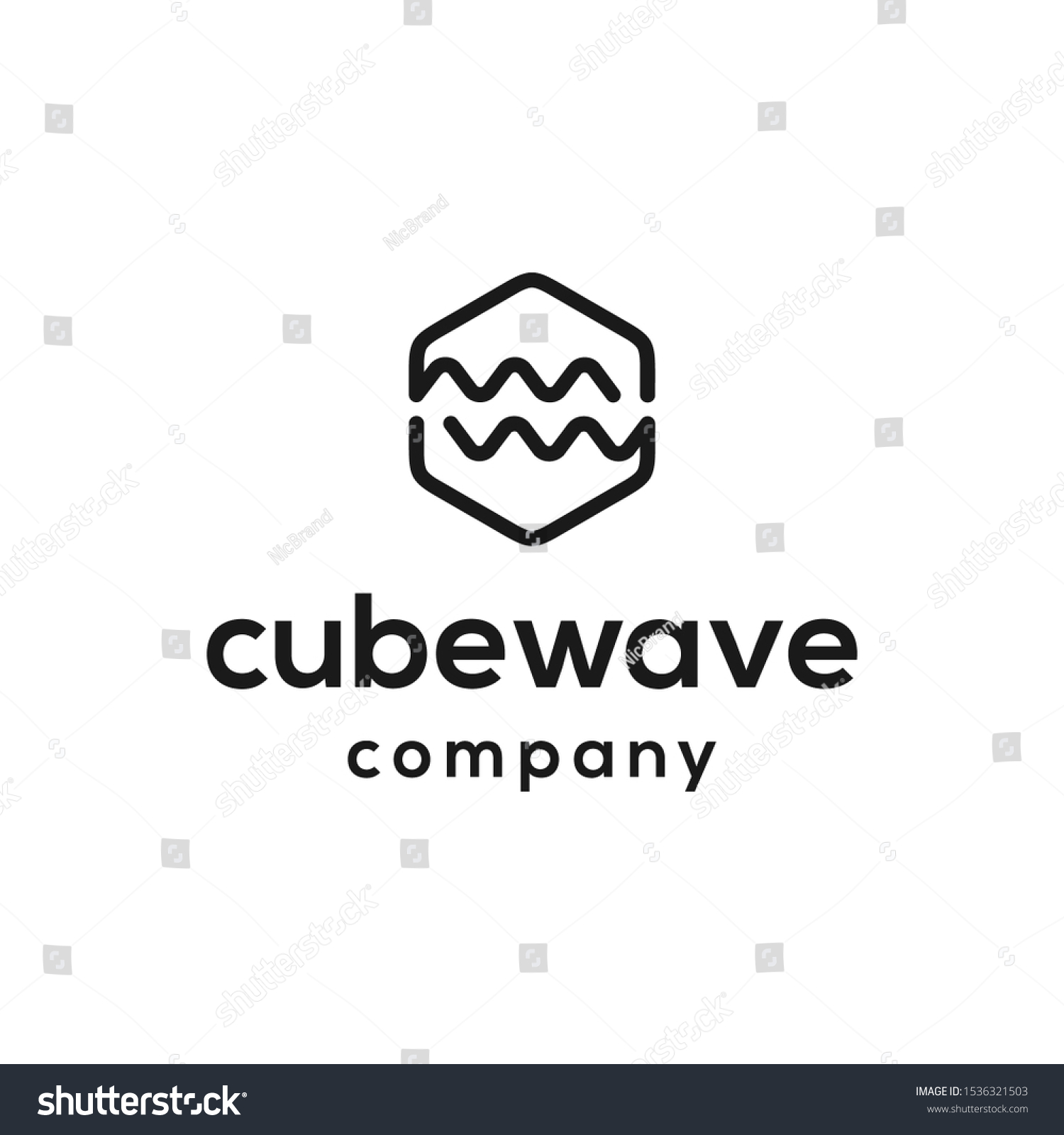 Cube Wave Logo Design Vetor Stock Vector (Royalty Free) 1536321503 ...