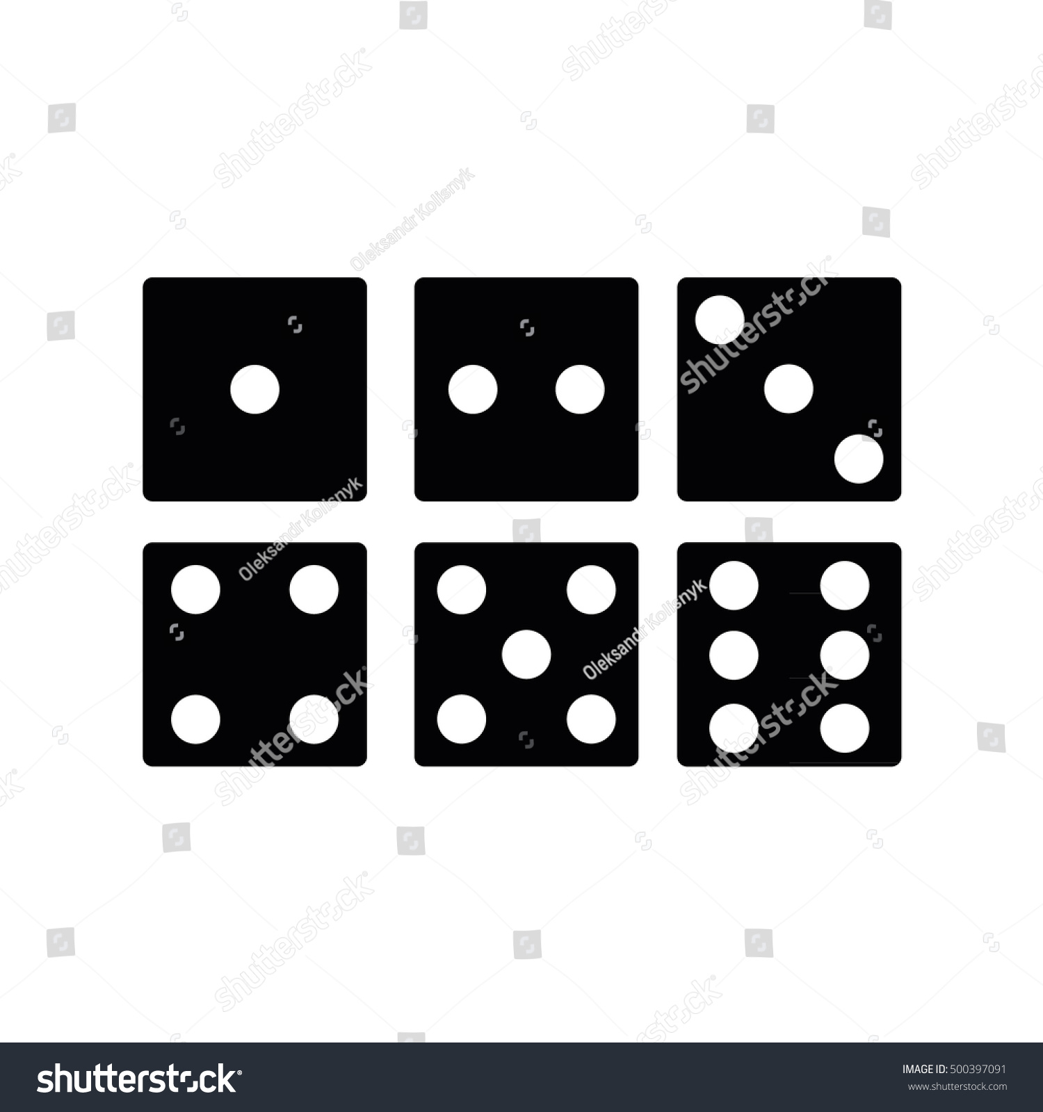 Cube Numbers Icon Stock Vector (Royalty Free) 500397091 | Shutterstock