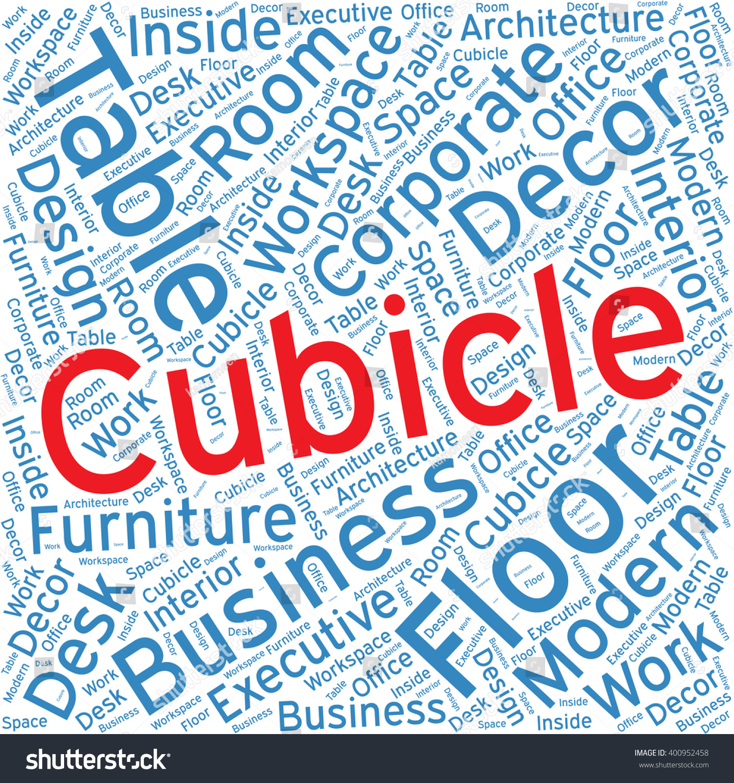 Cubicle Word Cloud Art Background 스톡 벡터(로열티 프리) 400952458 | Shutterstock
