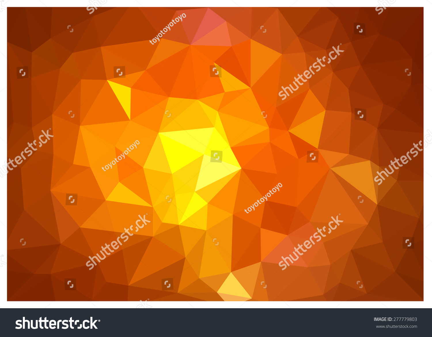 Cubism Background Orange Light Stock Vector (Royalty Free) 277779803