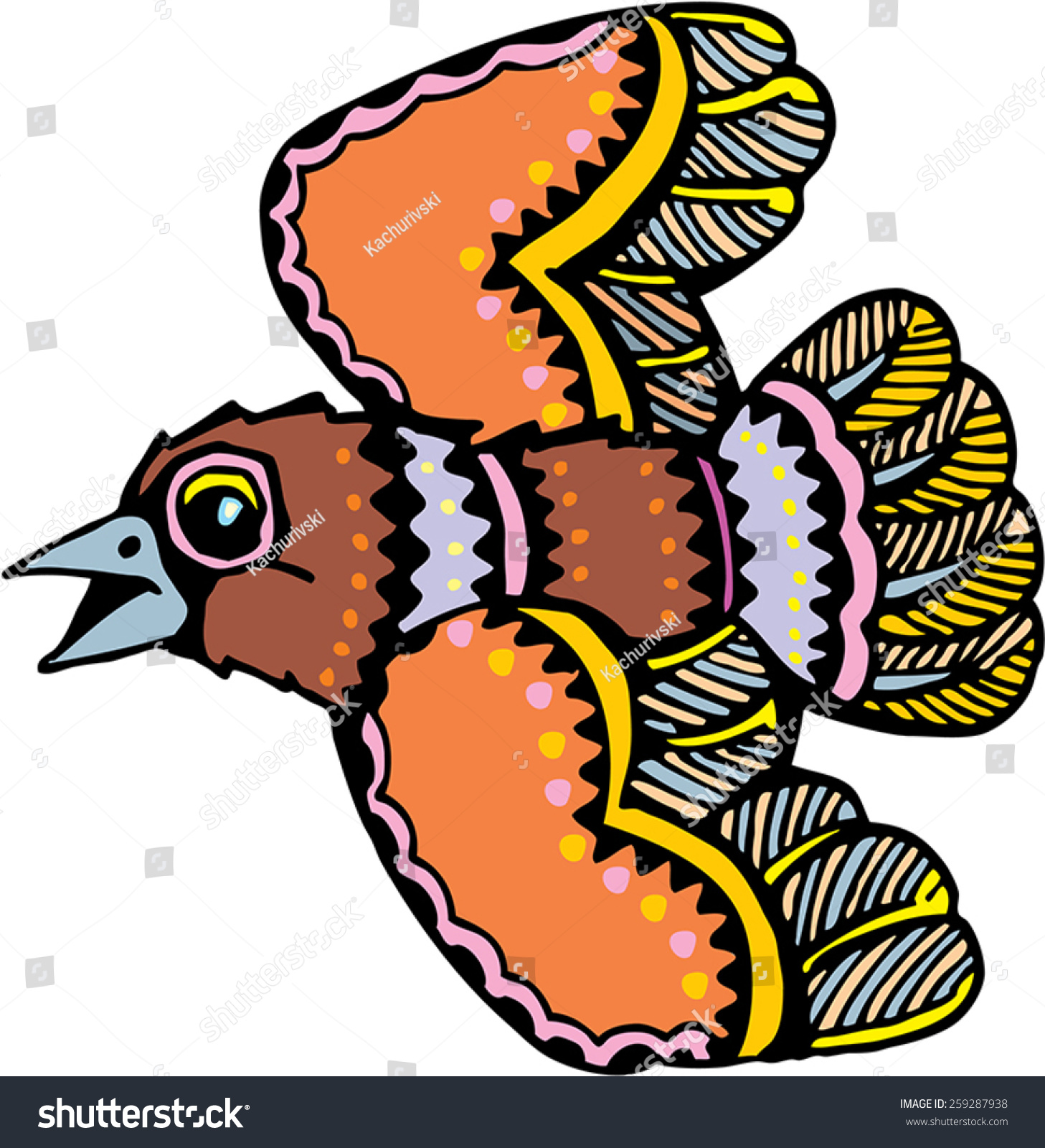Cuckoo Cartoon Stock Vector (Royalty Free) 259287938 | Shutterstock