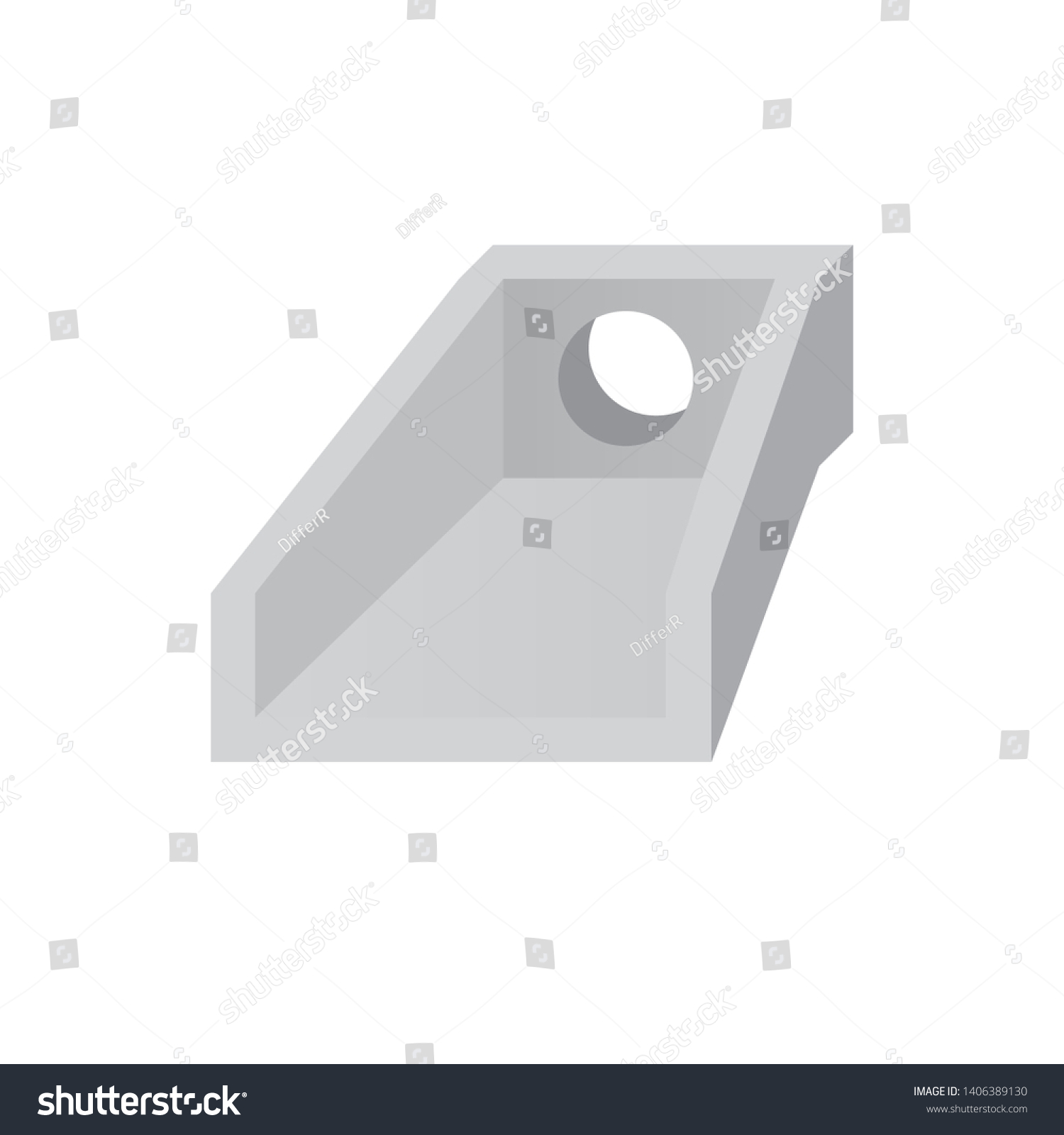 Culvert Precast Concrete Pipe Structure Vector : image vectorielle de ...