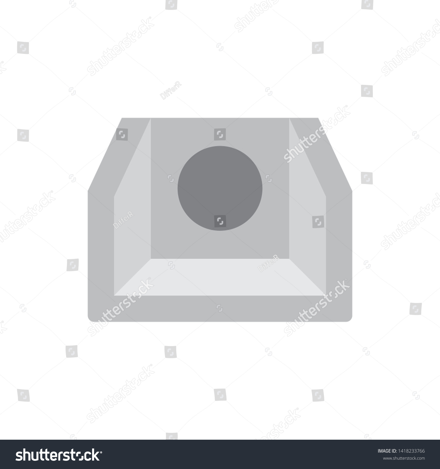 Culvert Precast Concrete Pipe Structure Vector Stock Vector (Royalty ...