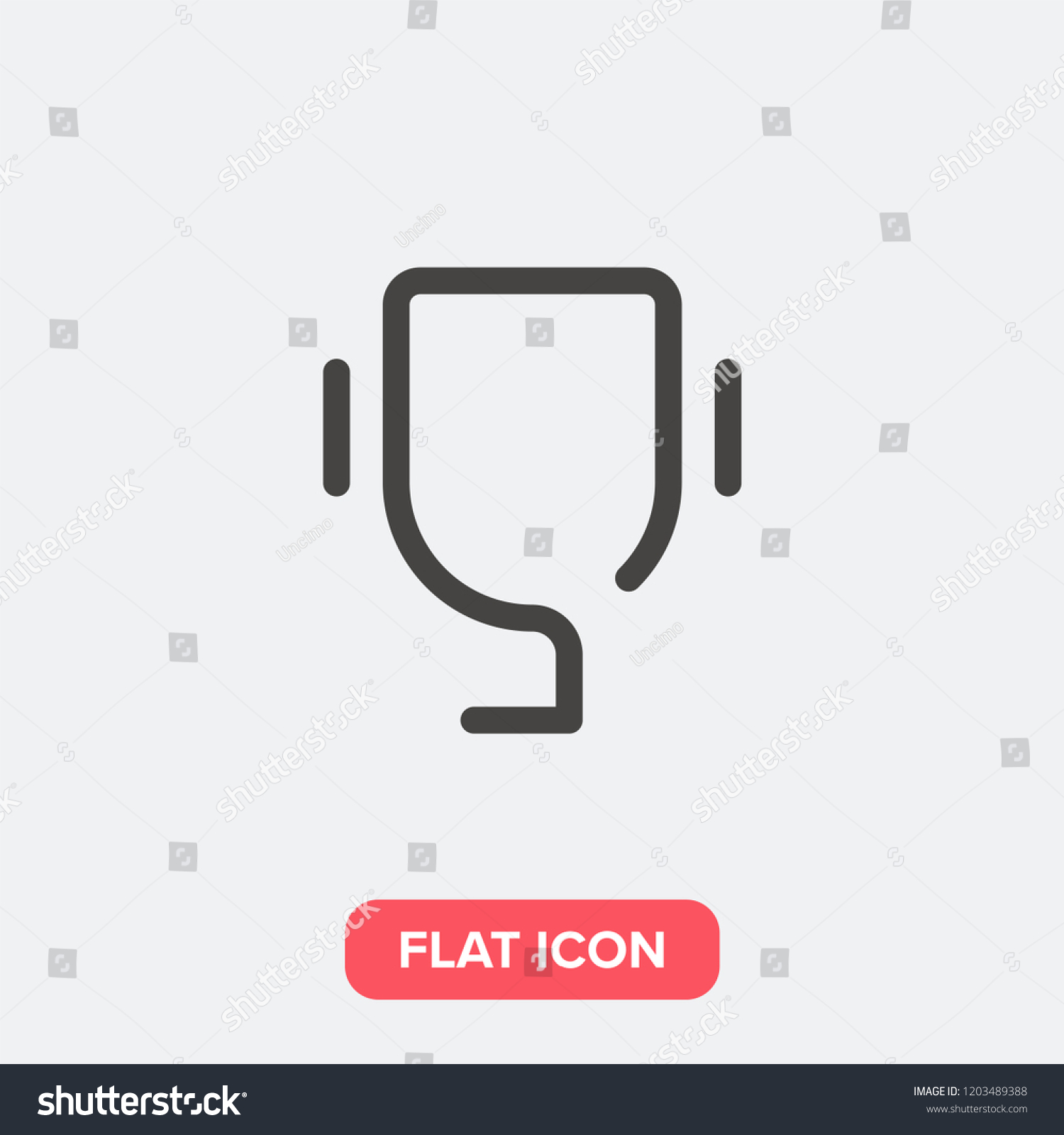 Cup Modern Simple Flat Vector Illustration Stock Vector (Royalty Free ...