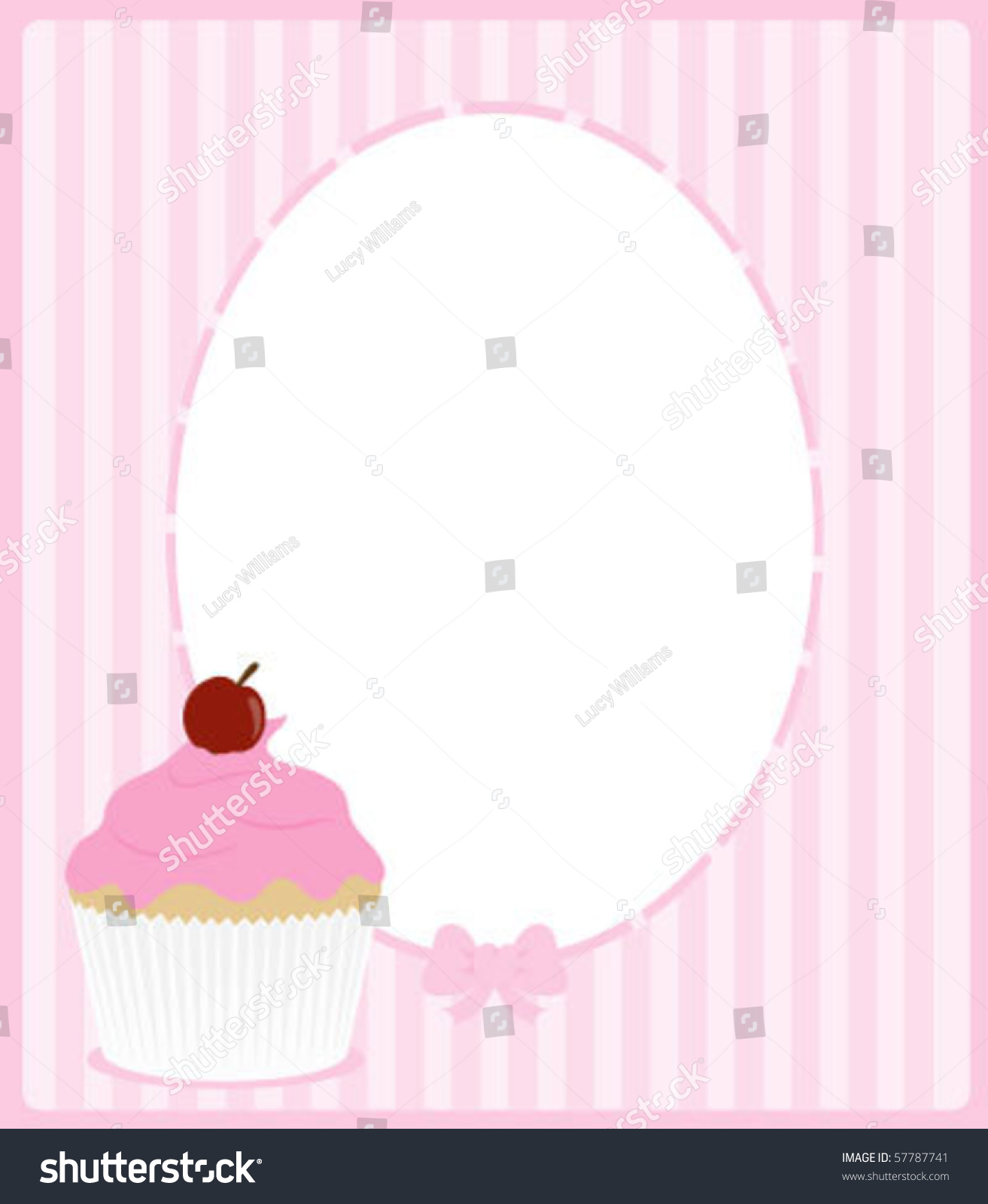 Cupcake Framesign Copy Space Stock Vector (Royalty Free) 57787741 ...
