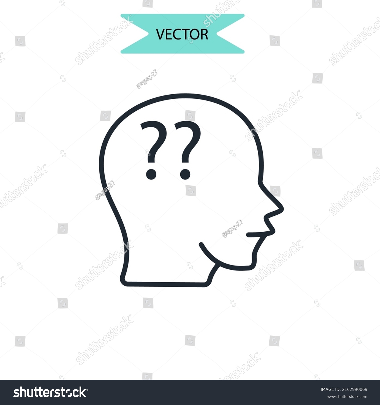 Curiosity Icons Symbol Vector Elements Infographic Stock Vector ...