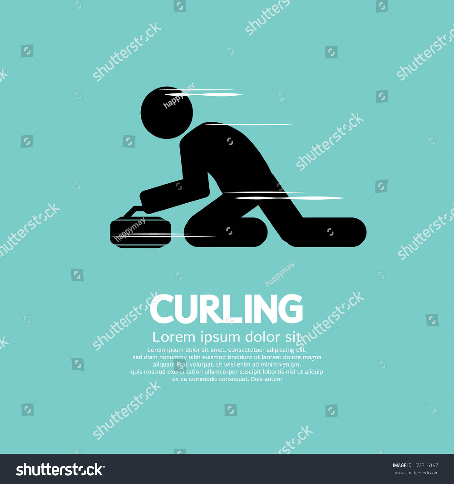 Curling Vector Illustration Stock Vector (Royalty Free) 172716197