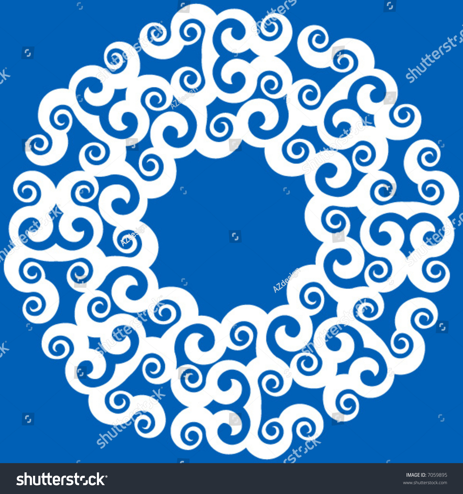Curly Decoration Stock Vector (Royalty Free) 7059895 | Shutterstock