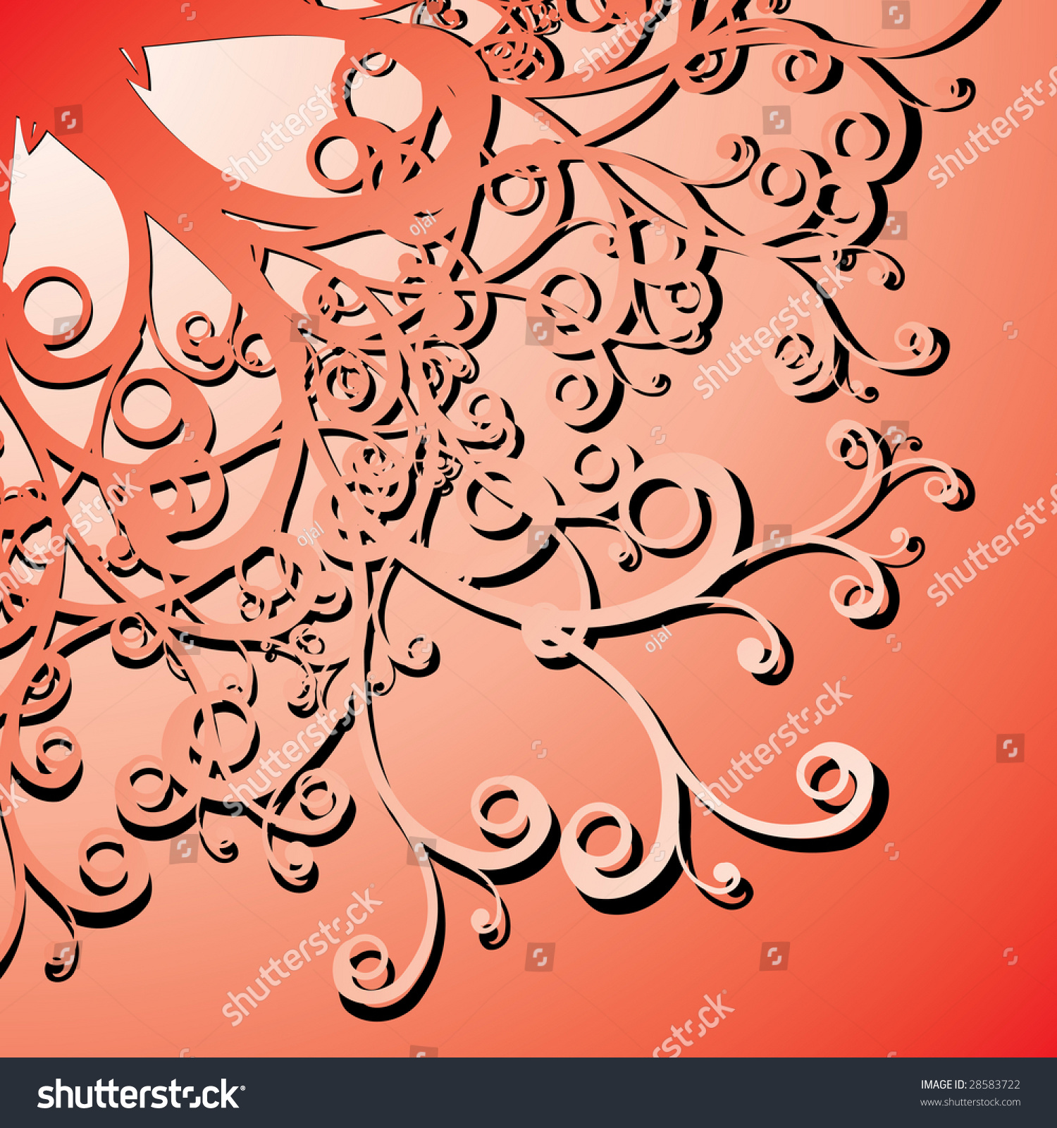Curly Illustration Stock Vector (Royalty Free) 28583722 | Shutterstock