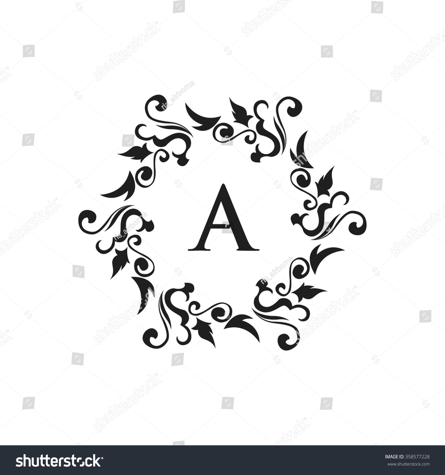 Curly H Logo