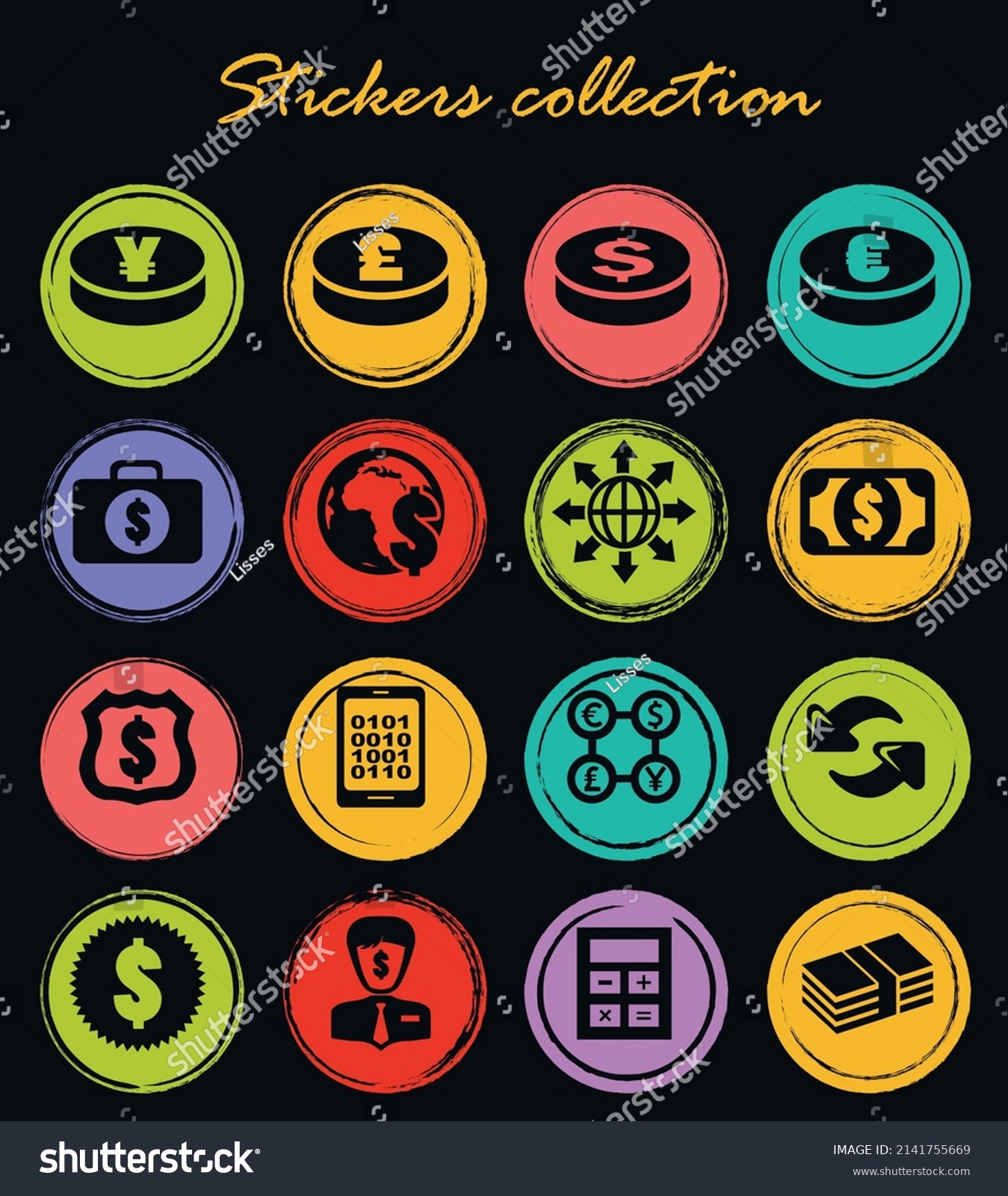 Currency Exchange Vector Icons User Interface Stock Vector (Royalty ...