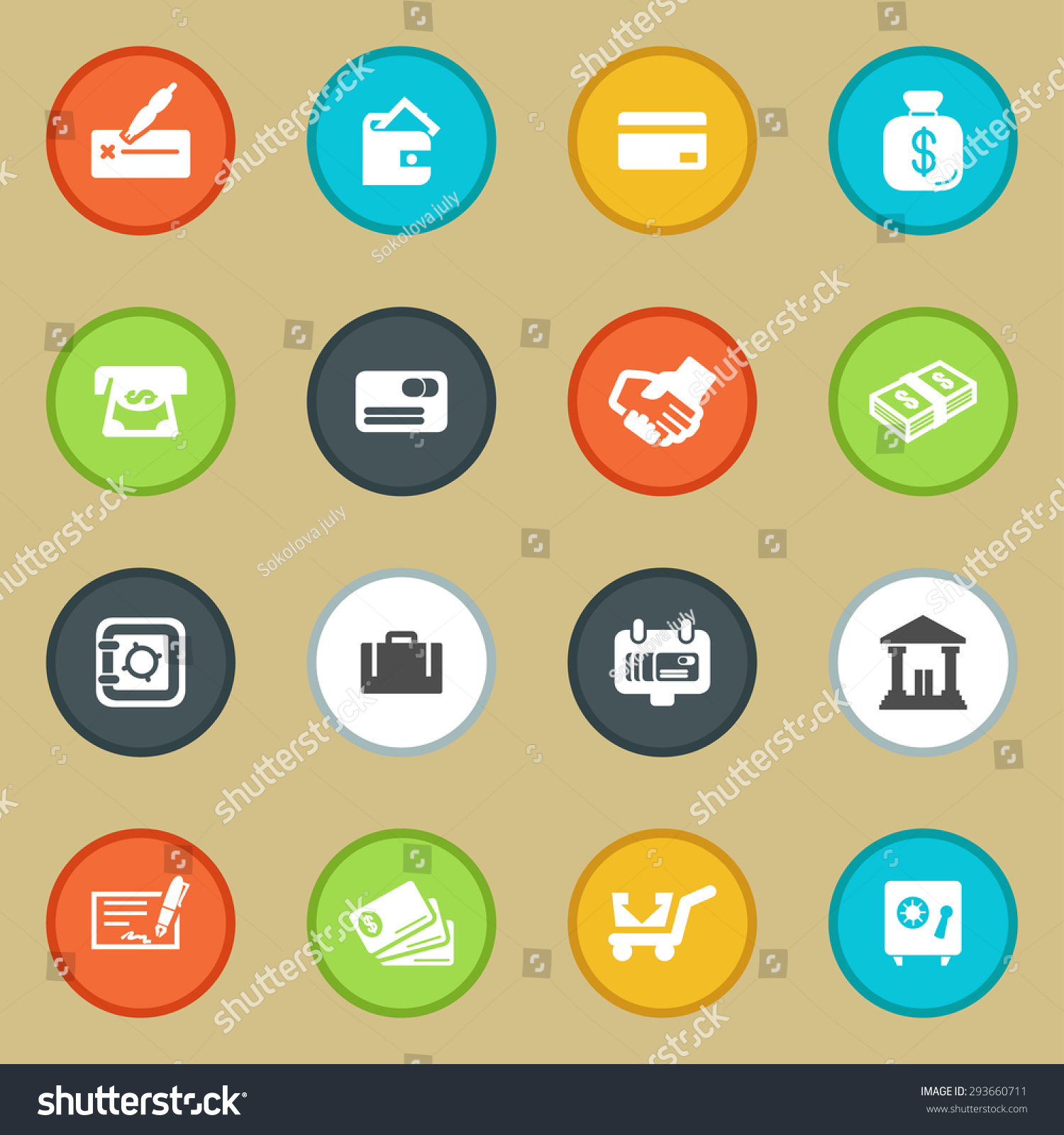 Currency Icon Set Stock Vector (Royalty Free) 293660711 | Shutterstock