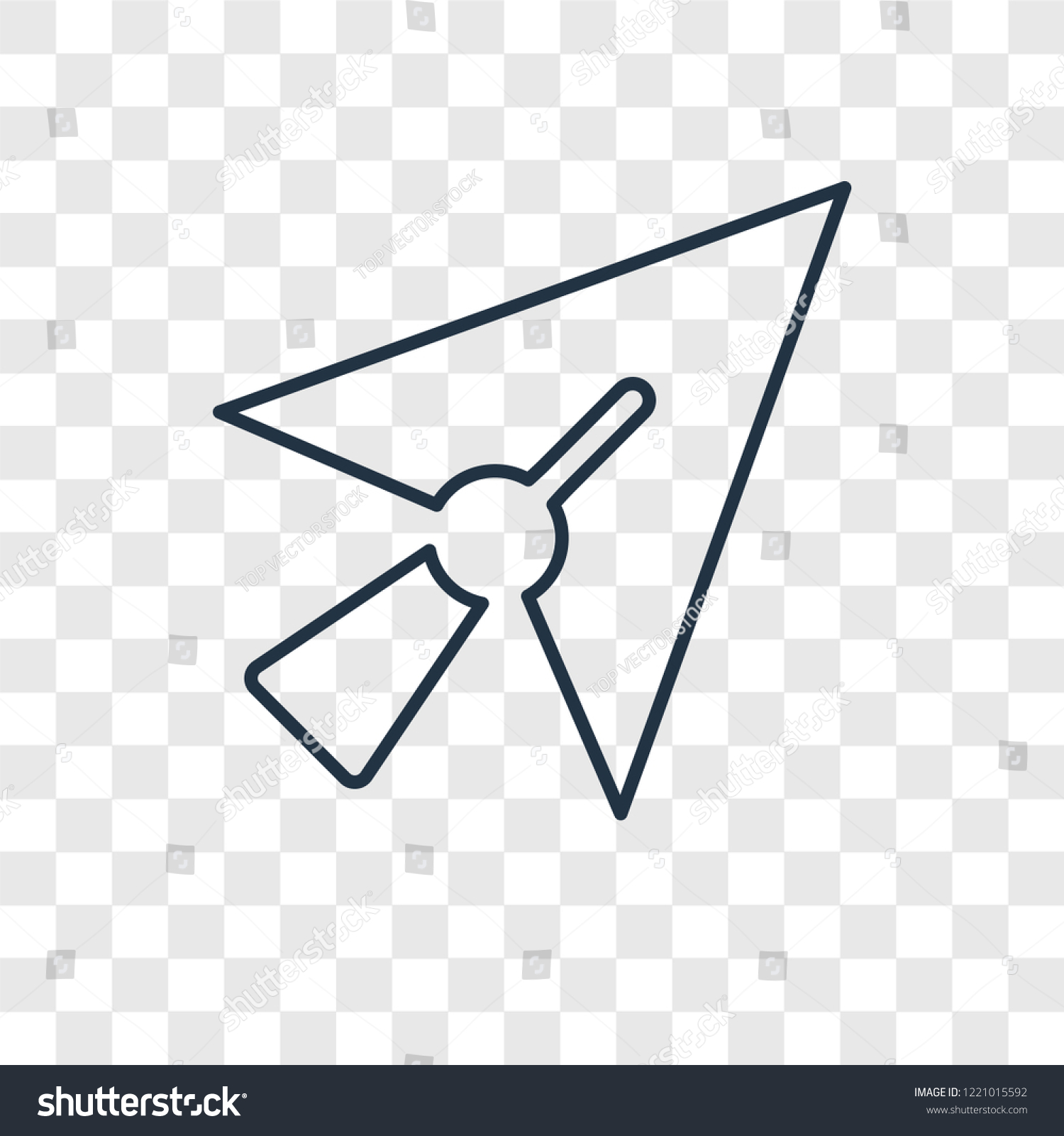 Cursor Concept Vector Linear Icon Isolated Stock Vector (Royalty Free ...