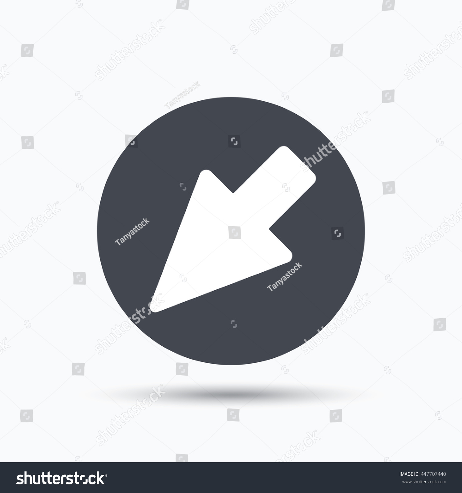 Cursor Icon Computer Position Marker Symbol: vector de stock (libre de ...