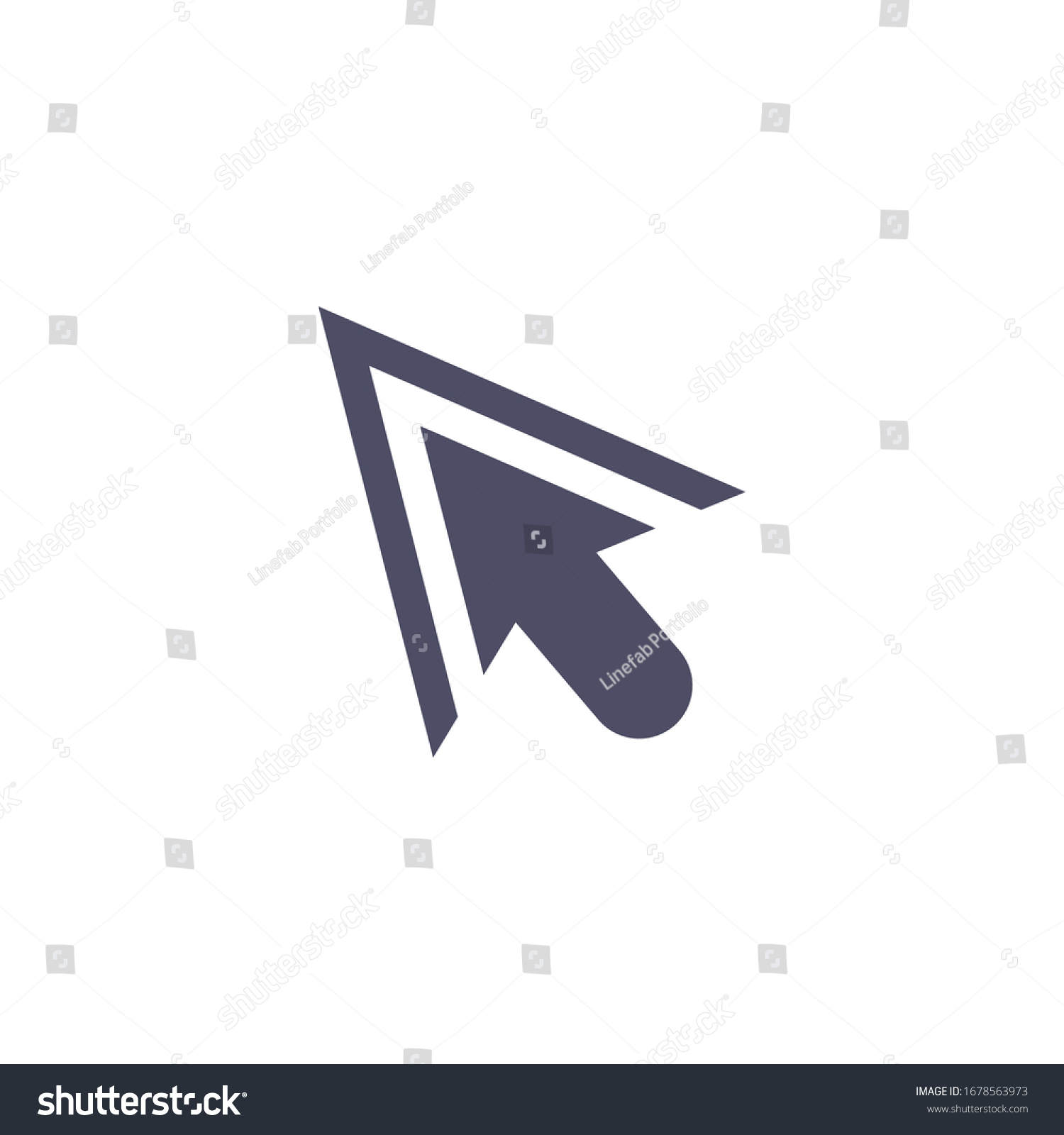 Cursor Icon Graphic Design Projects Stock Vector (Royalty Free ...